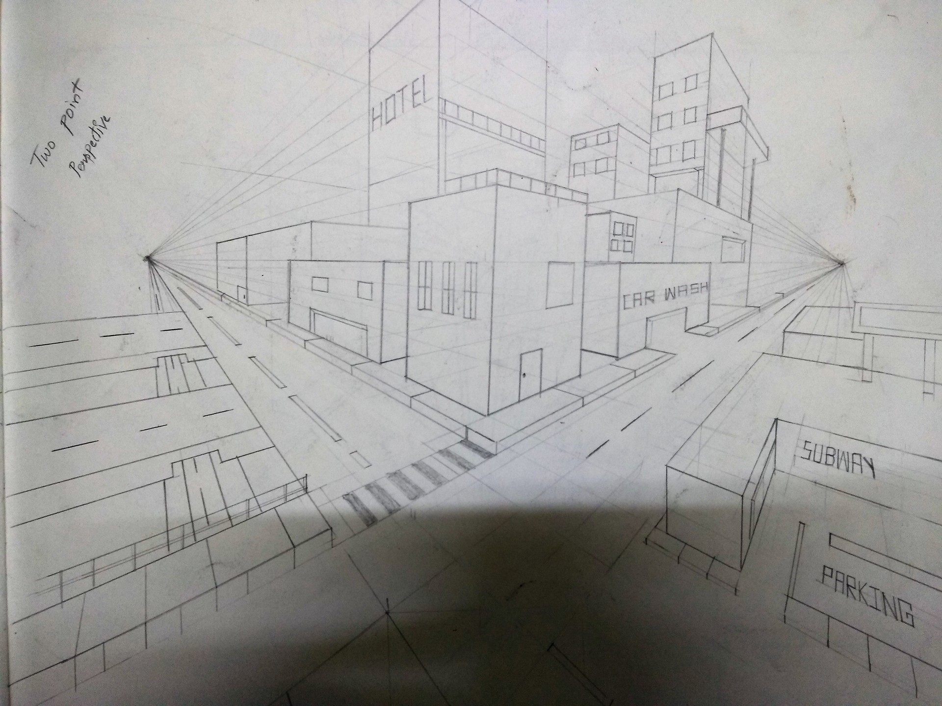 how to draw perspective camera