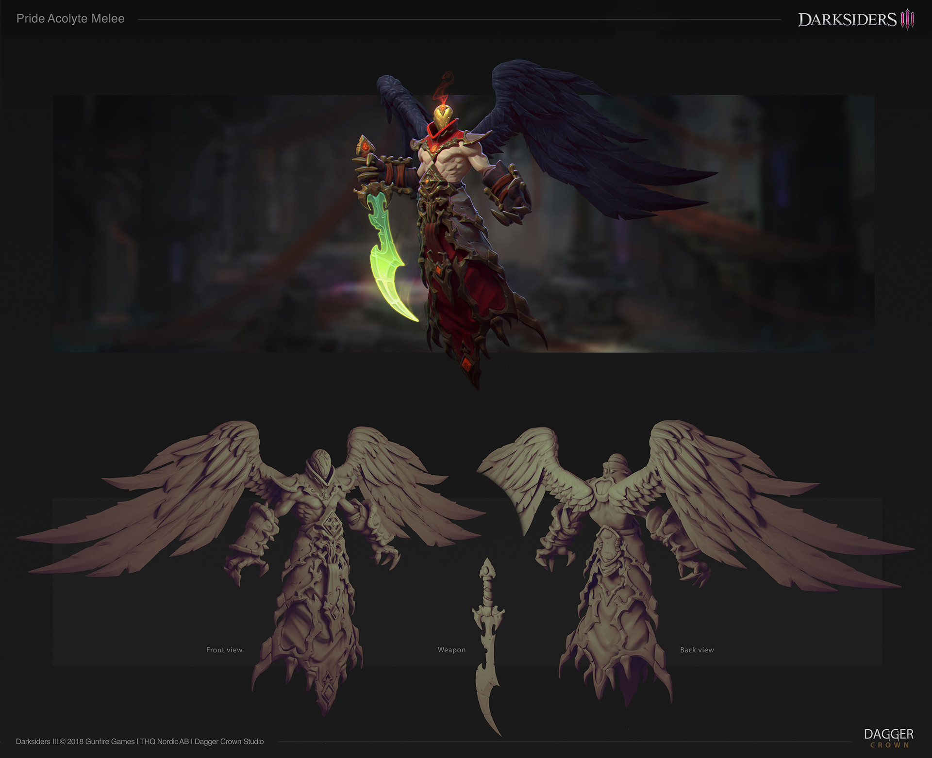 Ilia Bodaikin - Darksiders 3 - Pride Acolytes concepts.