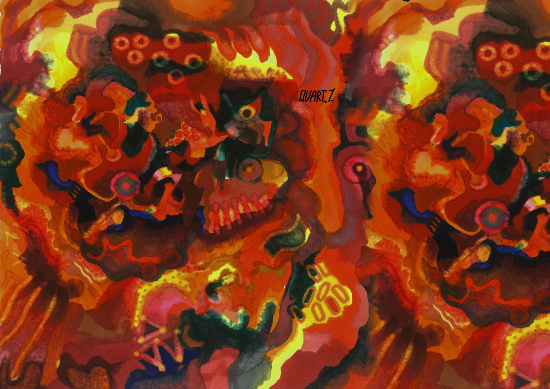 ArtStation - Abstract fire pattern