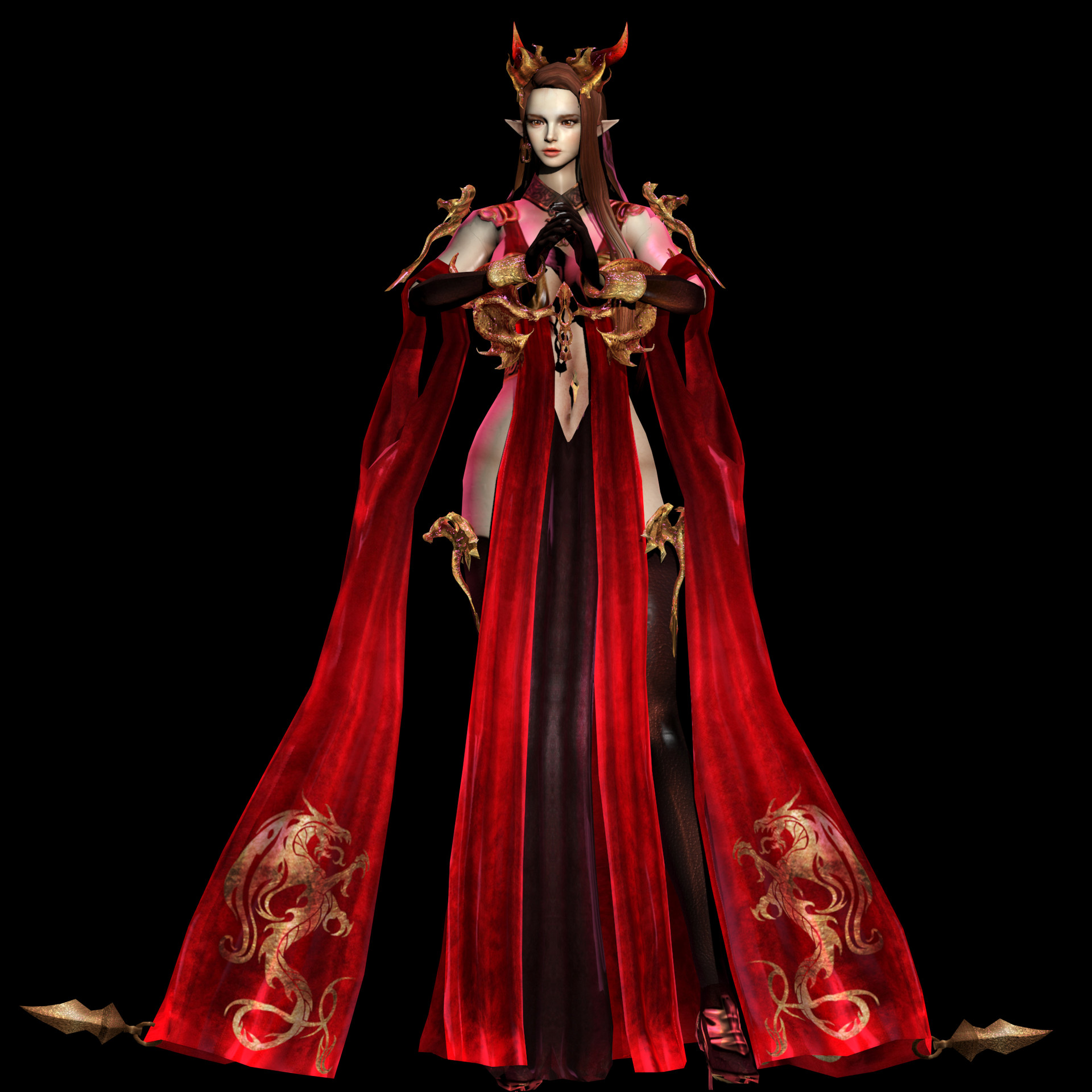 ArtStation - dragon girl character modeling