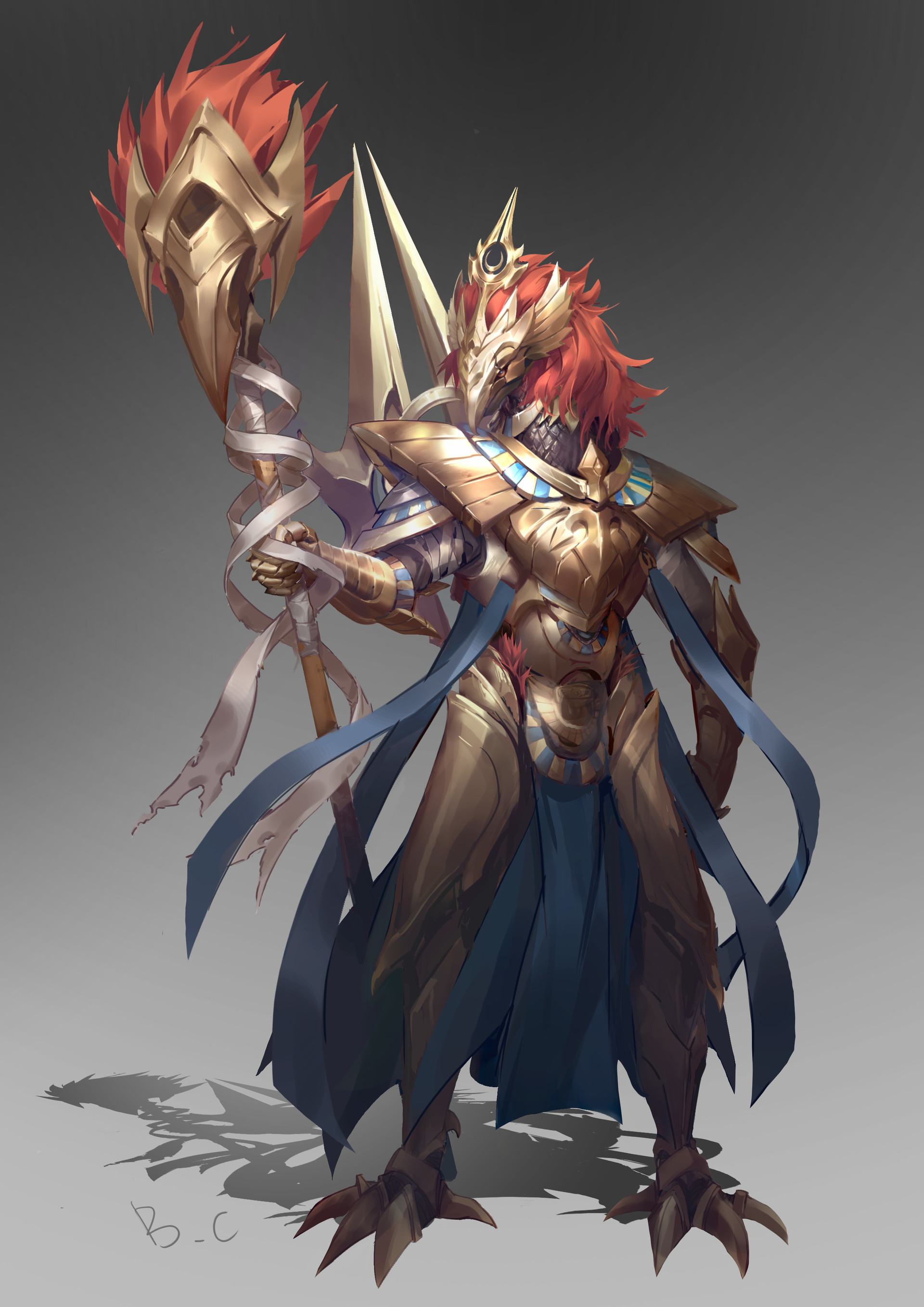 ArtStation - A Character Design for A Guardian