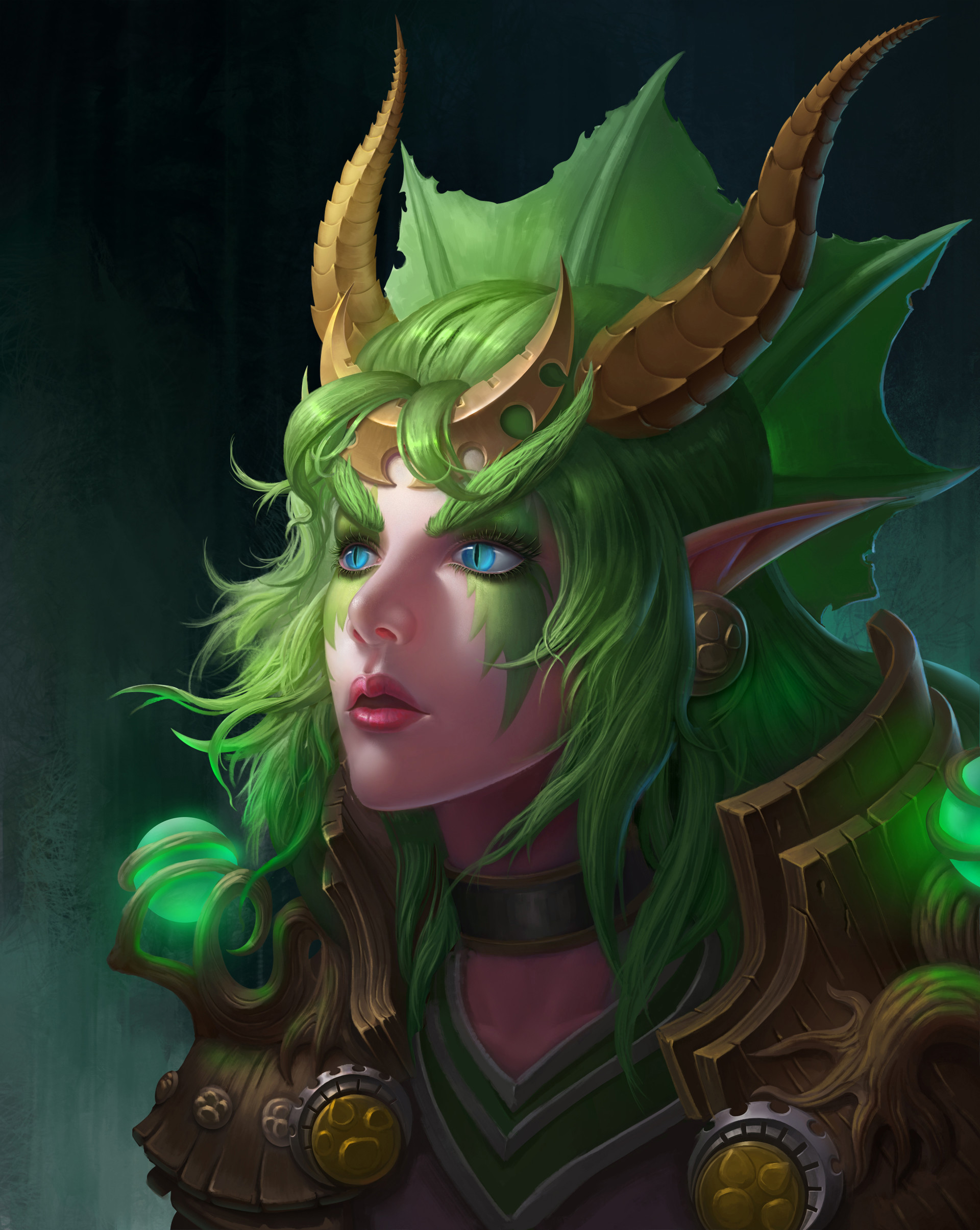 ArtStation - Green Dragon Queen
