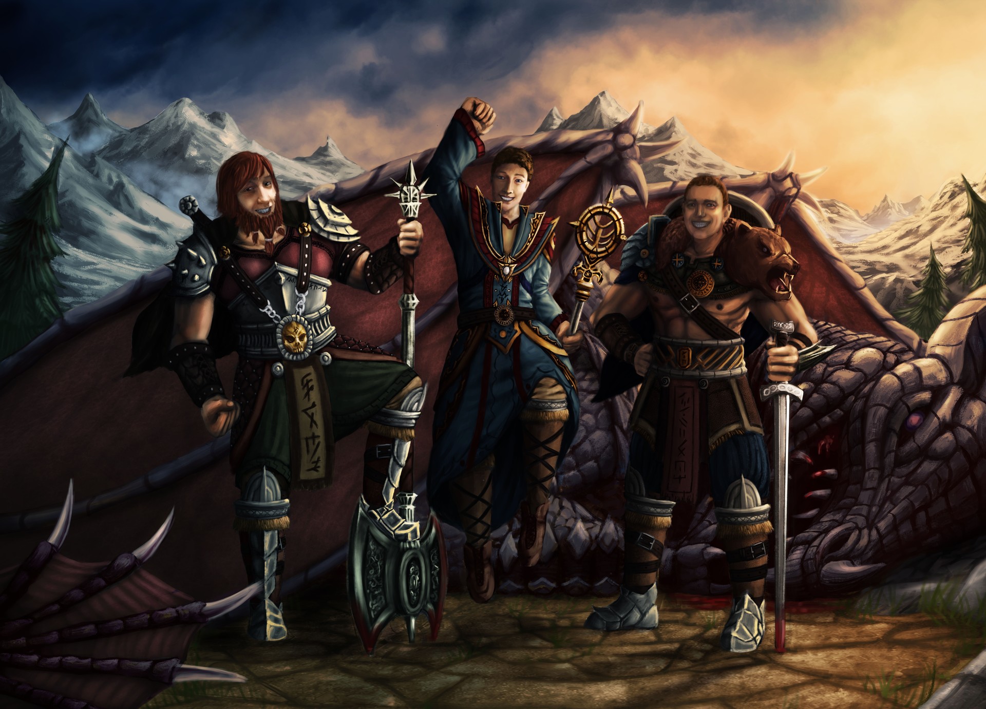 ArtStation - The Dragon Slayers