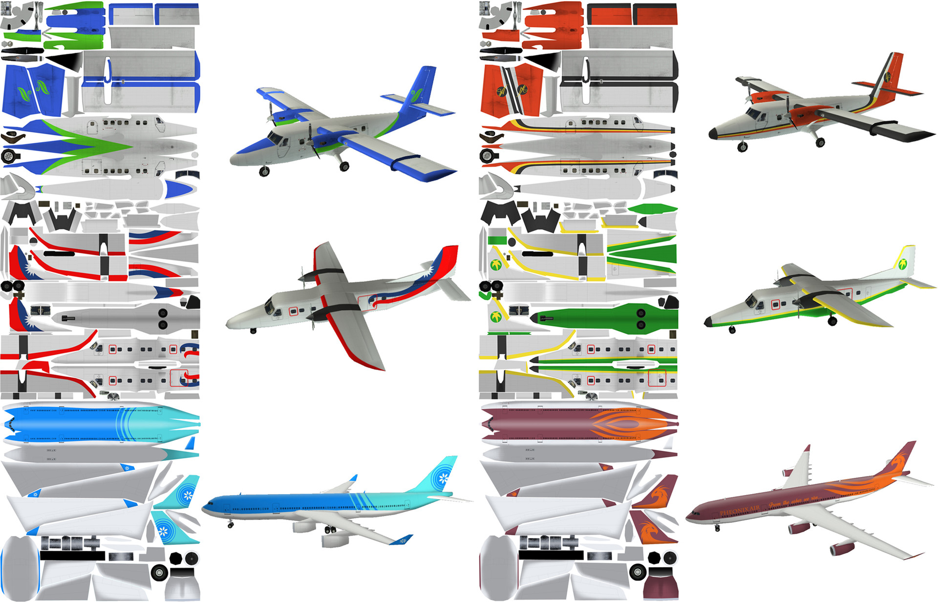 ArtStation - 3D ASSETS - TEXTURES & LOW POLLY PLANES