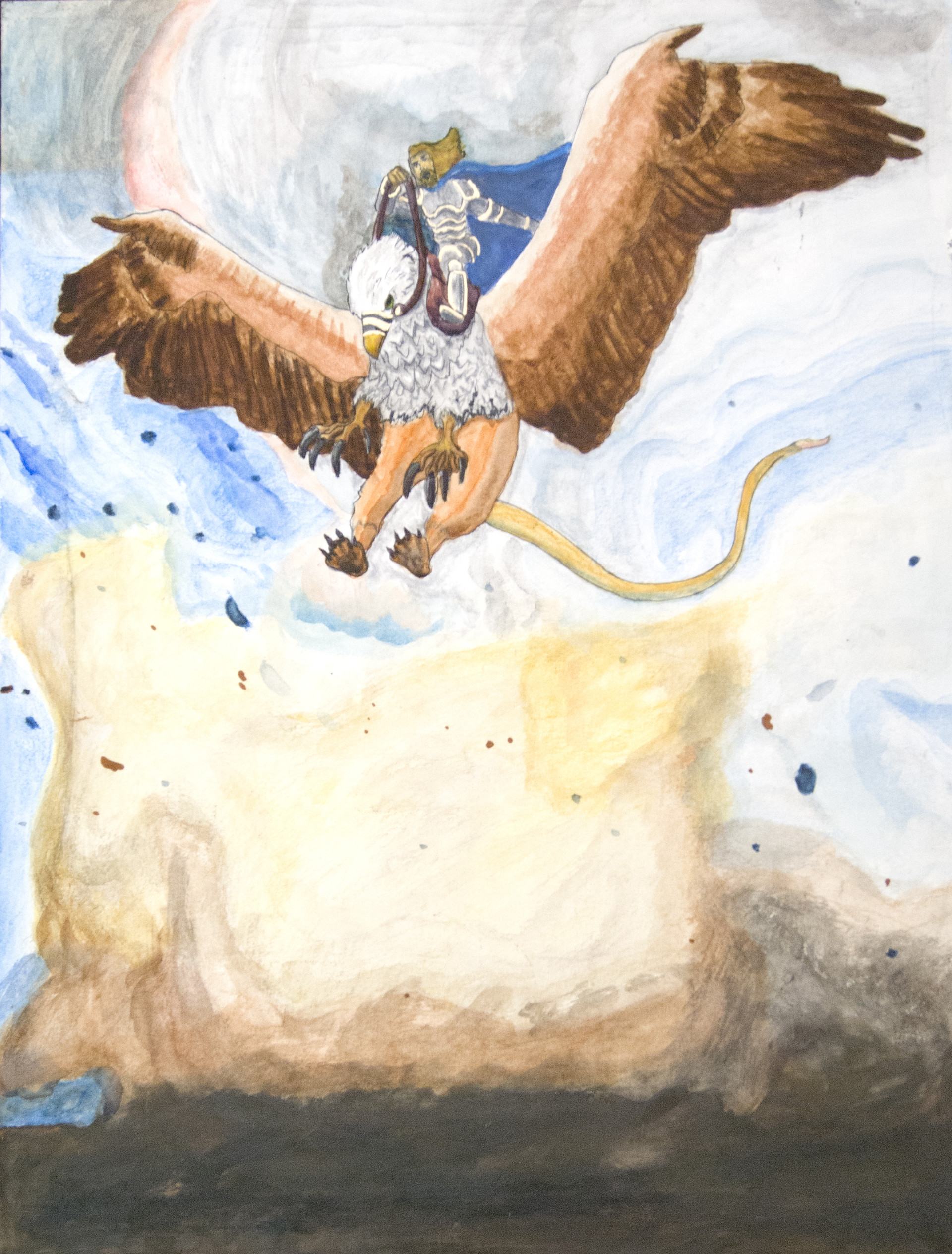 ArtStation - Gryphon Rider Raid Aftermath