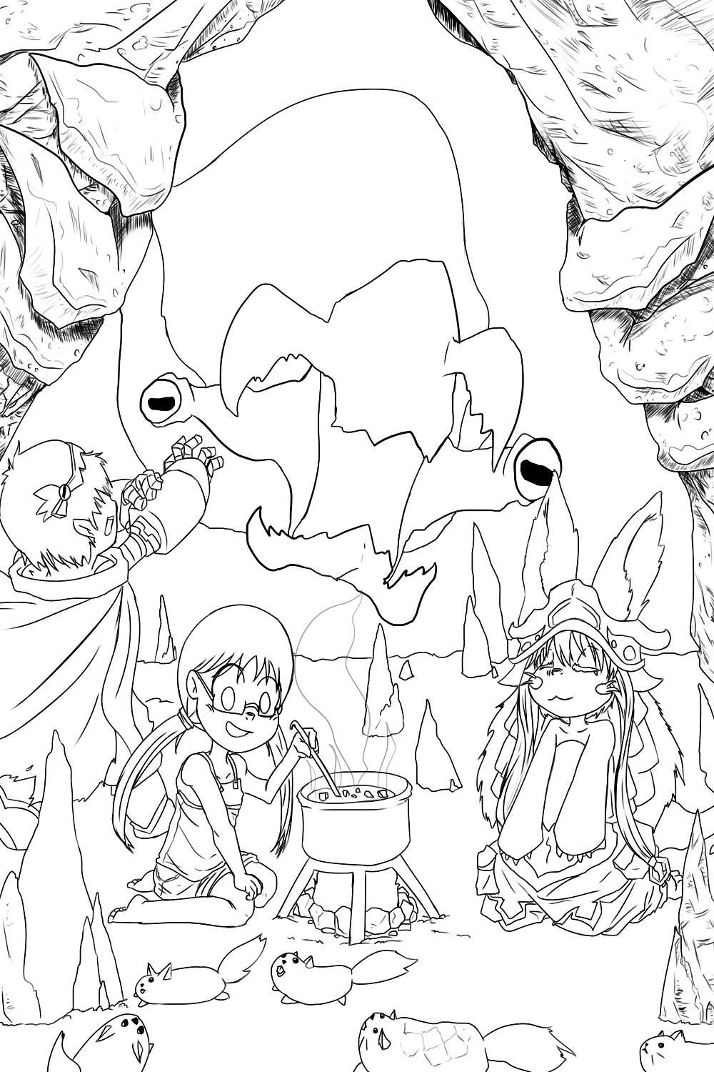 made in abyss coloring pages