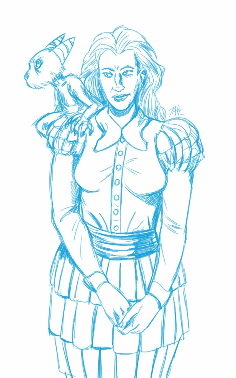 ArtStation - Daily Sketch: Ms Talbot