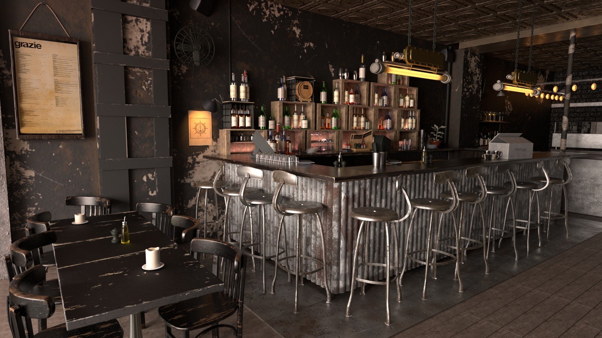 ArtStation - Bar Scene