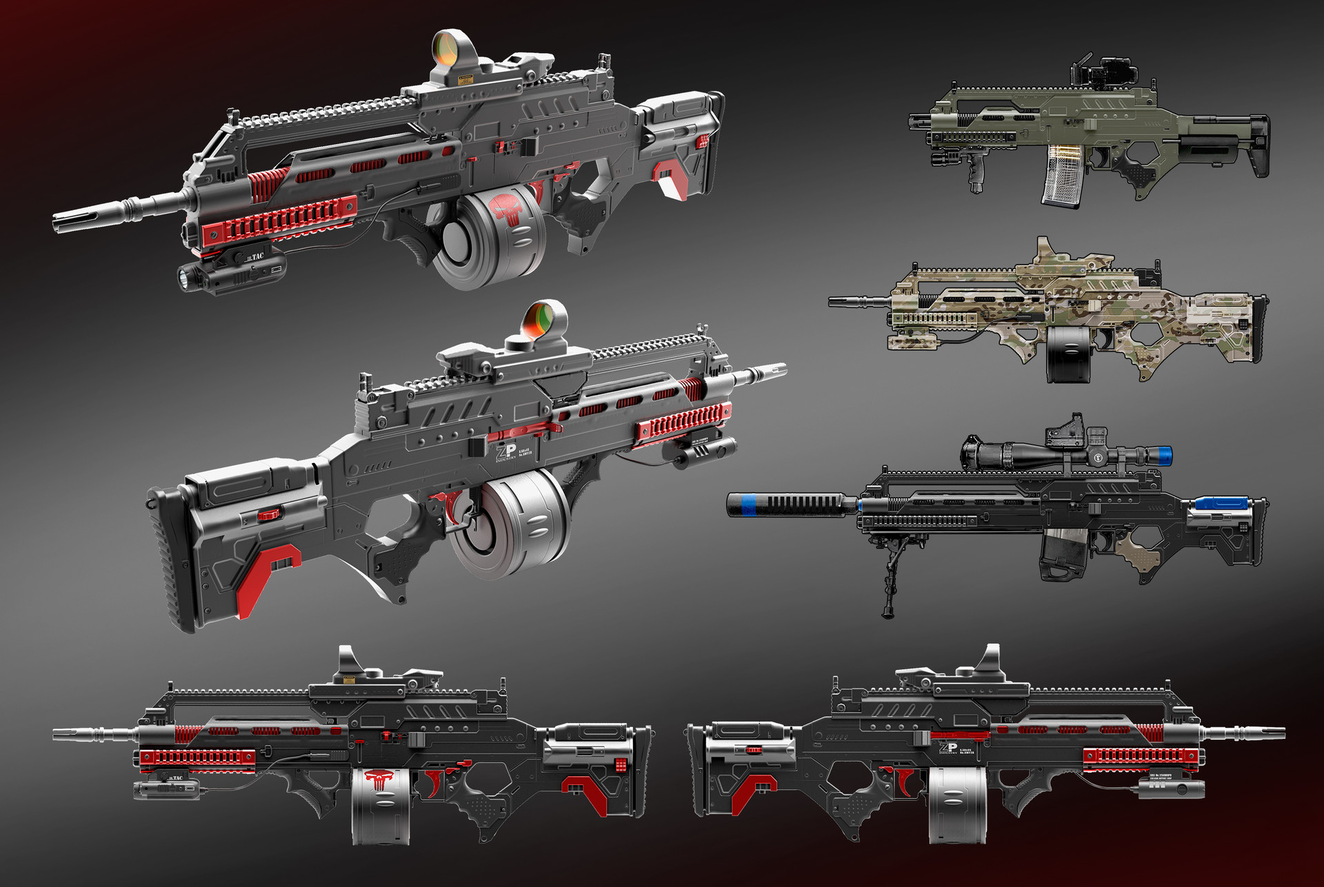 ArtStation - Assault Rifle Concept