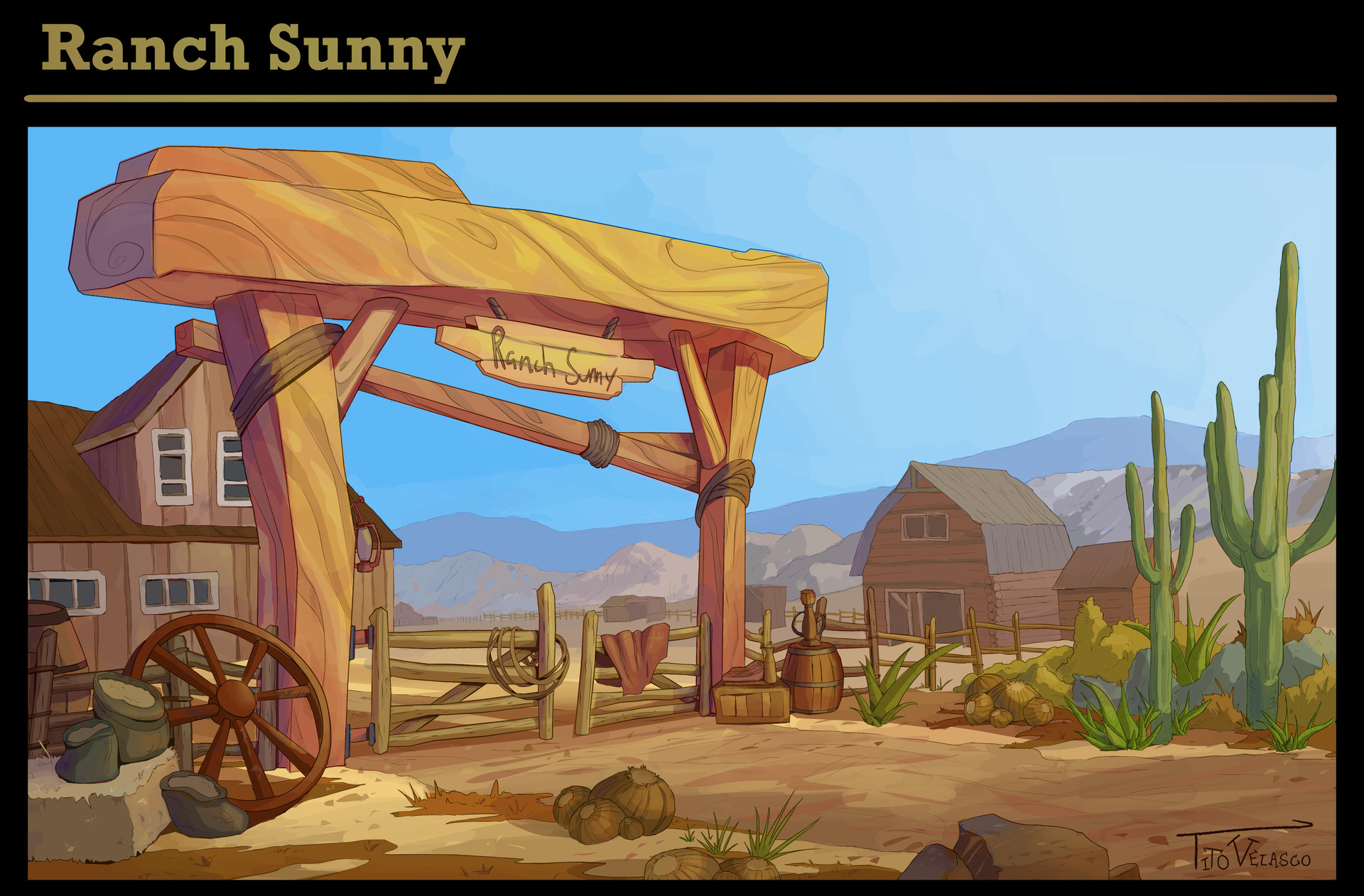 ArtStation - Ranch Sunny