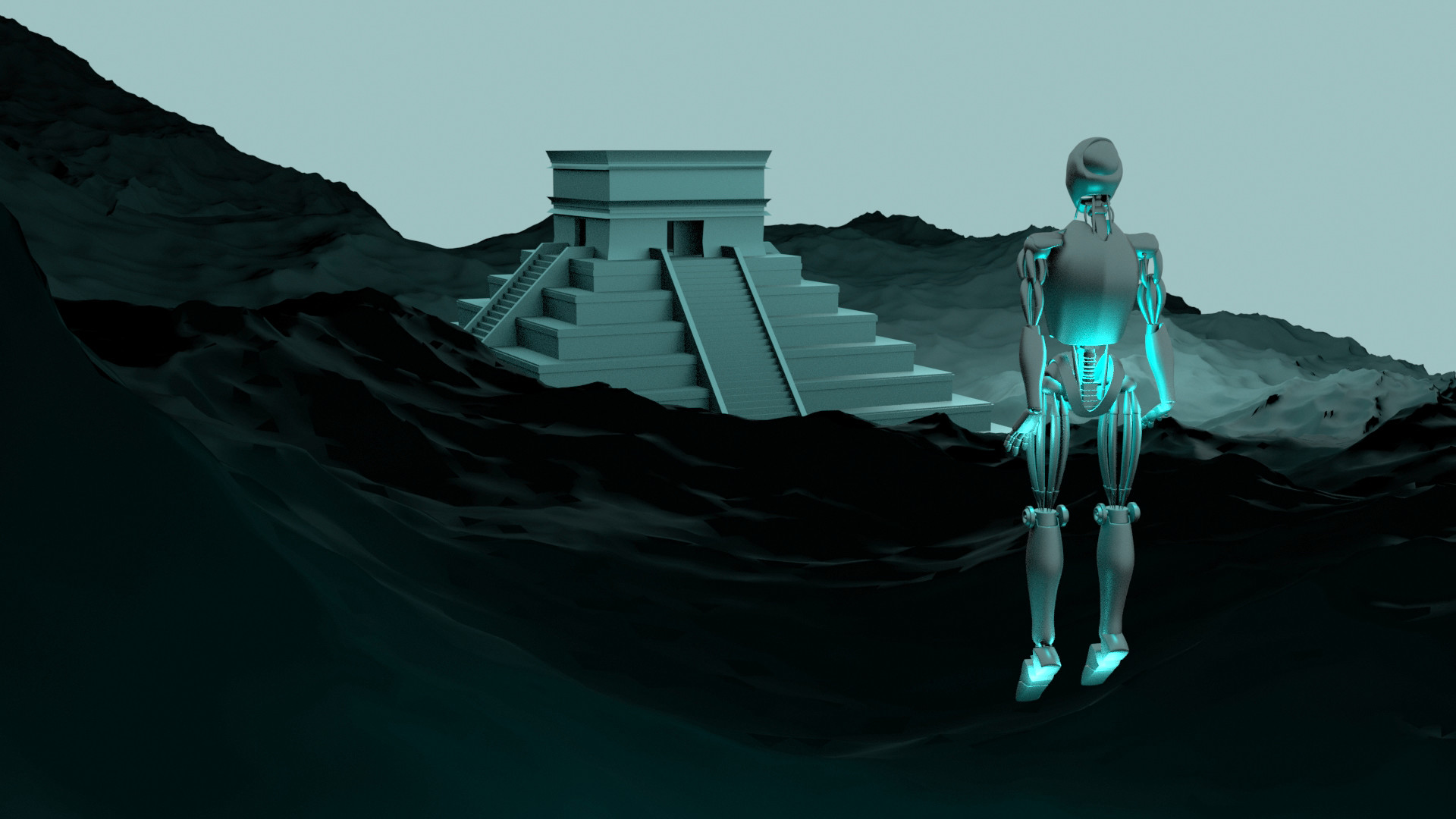 ArtStation - Hidden Pyramid In Sand