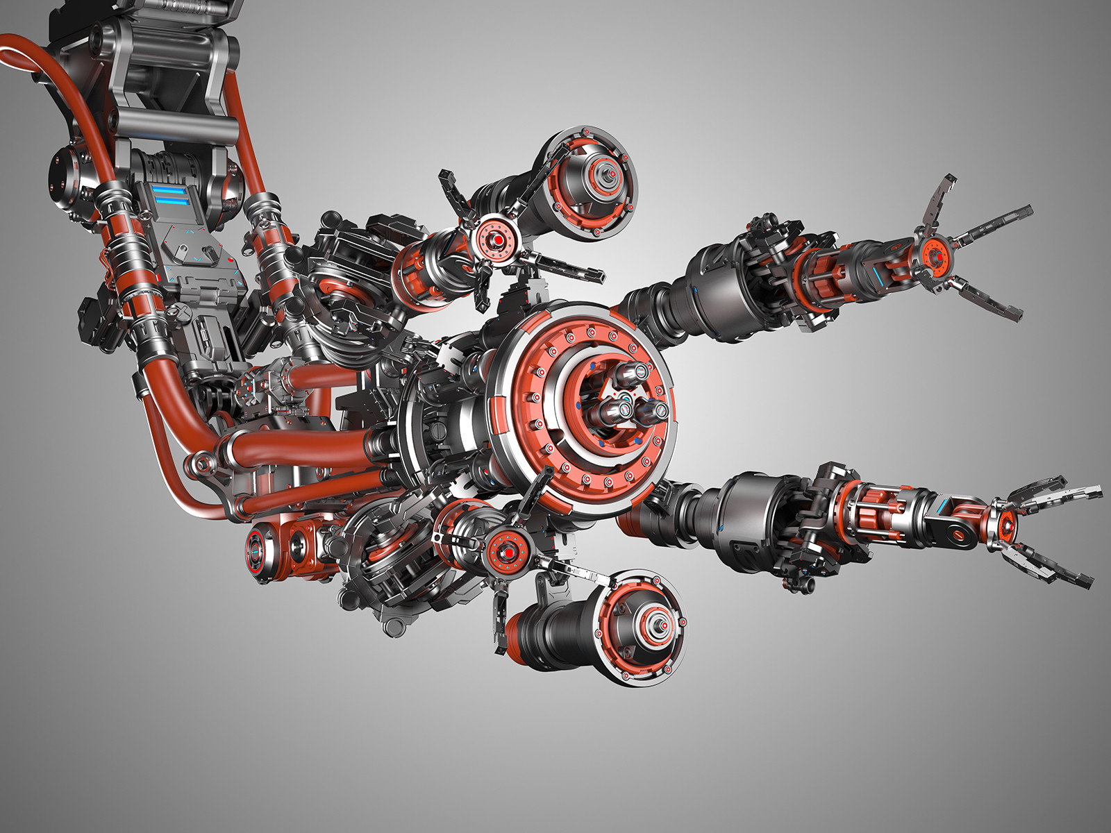 ArtStation - Assembly Robot Rigged 3D Model