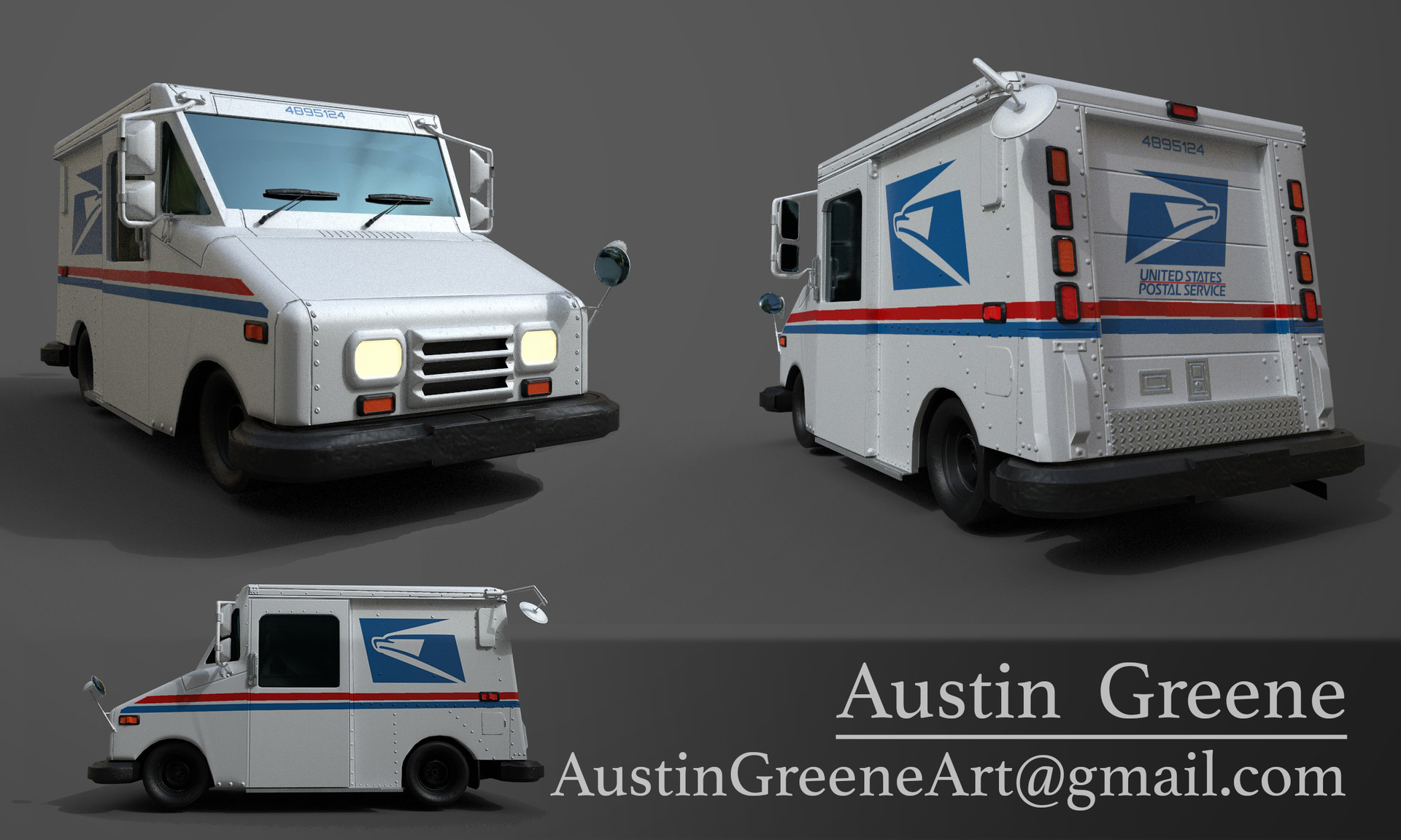 ArtStation - Grumman LLV (Mail Truck)