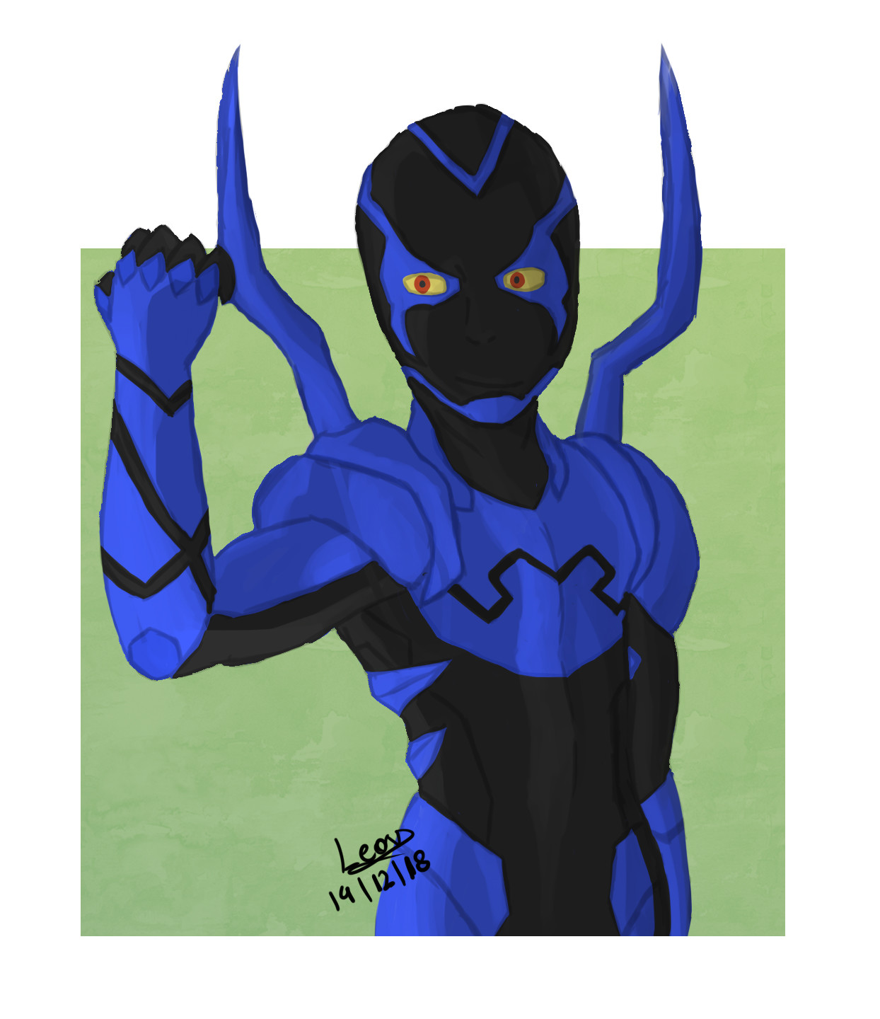 ArtStation - Blue Beetle Fanart