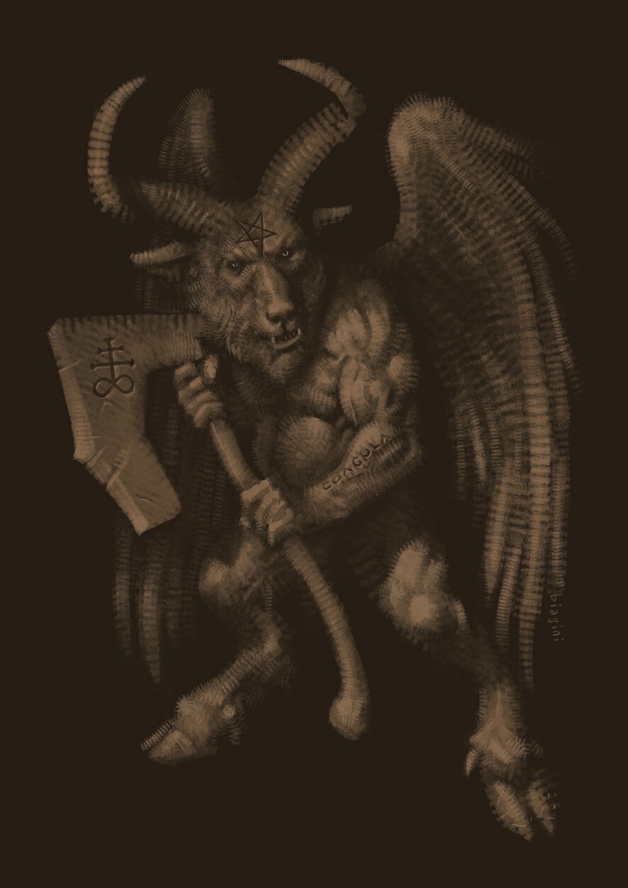 ArtStation - Baphomet by night