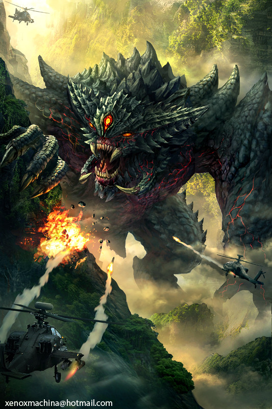 ArtStation - Kaiju in Jungle