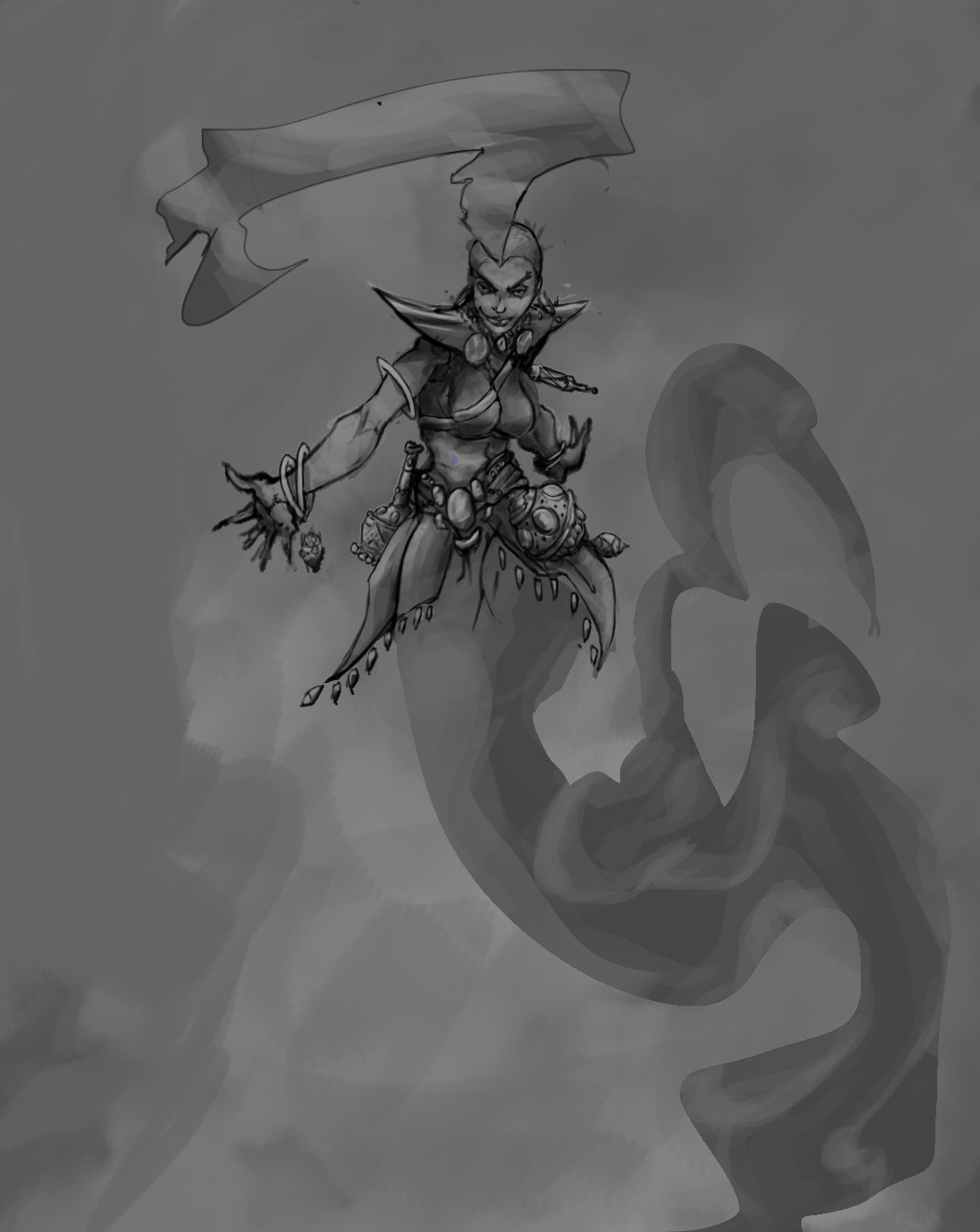 ArtStation - Female enemy magical genius