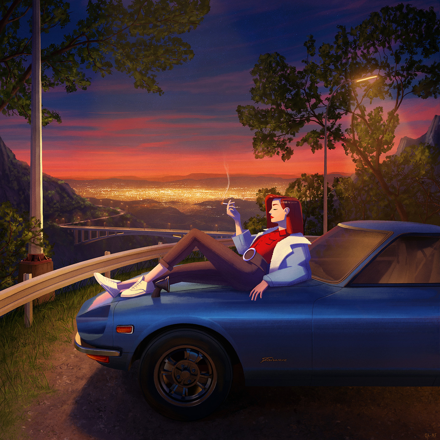 ArtStation - PORNWAVES | VINYL COVER 02 - Phantasma