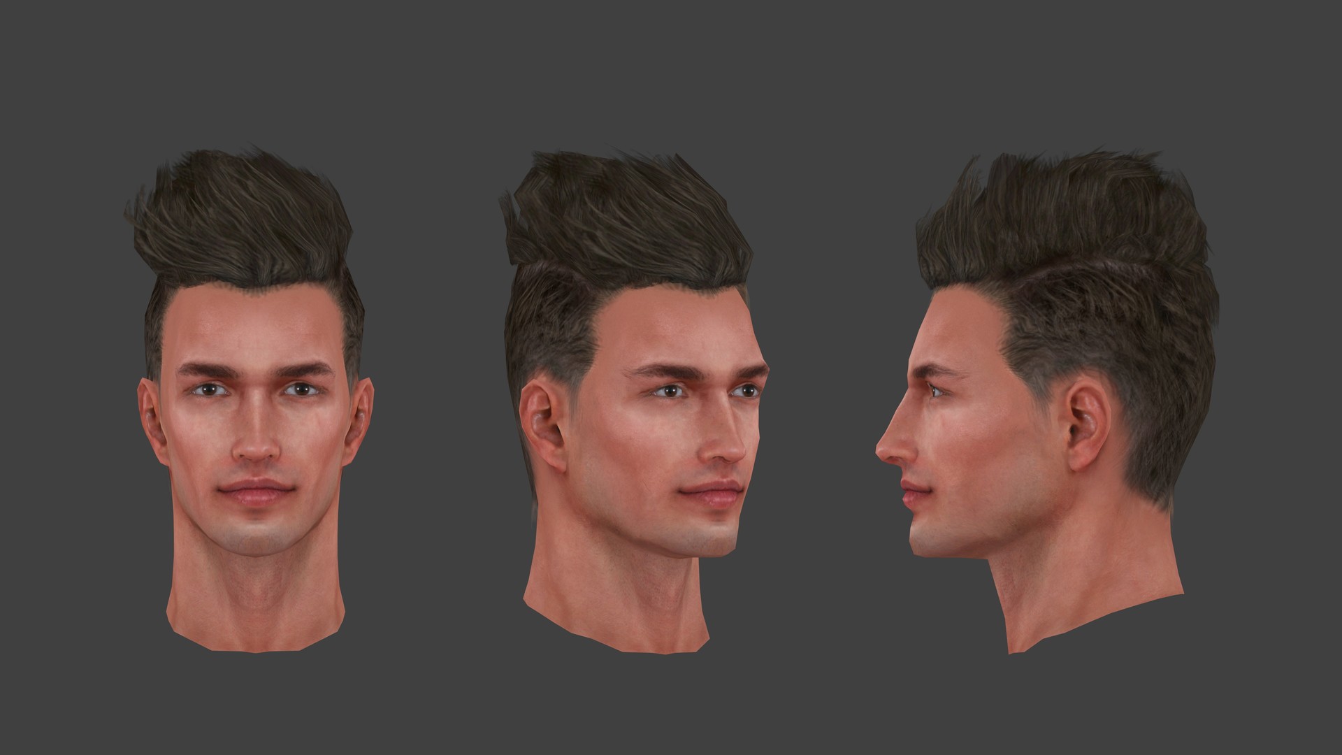 ArtStation - Low poly Face
