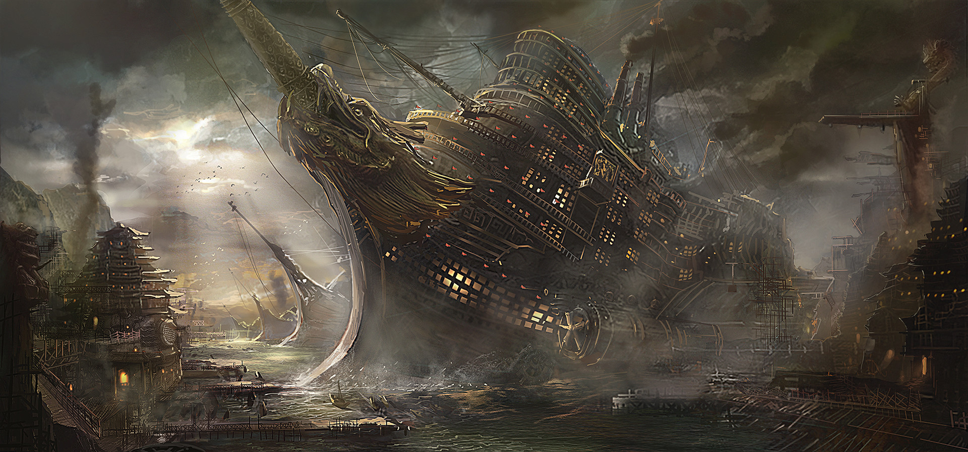 ArtStation - the dragon boat