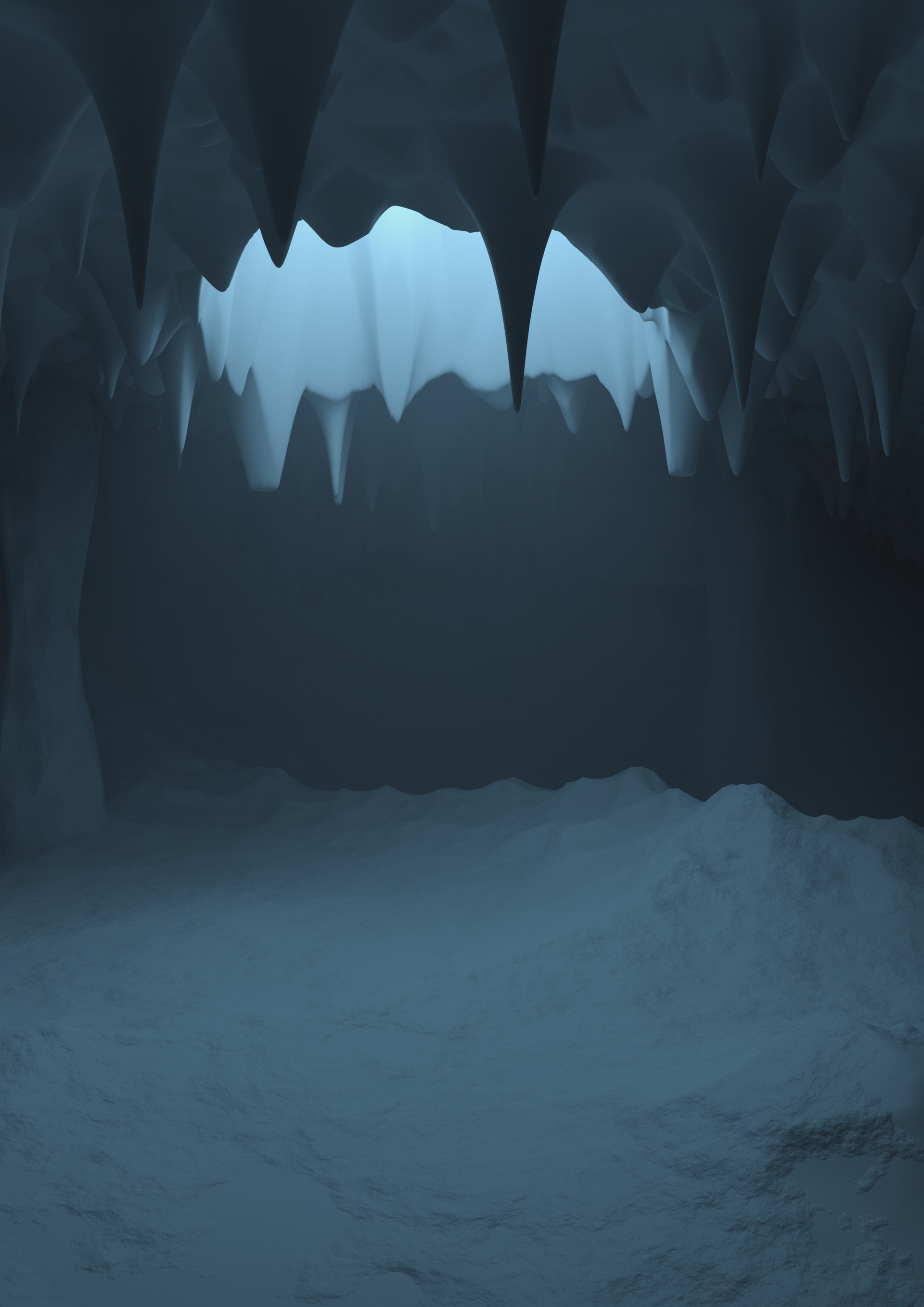 ArtStation - Frozen cavern