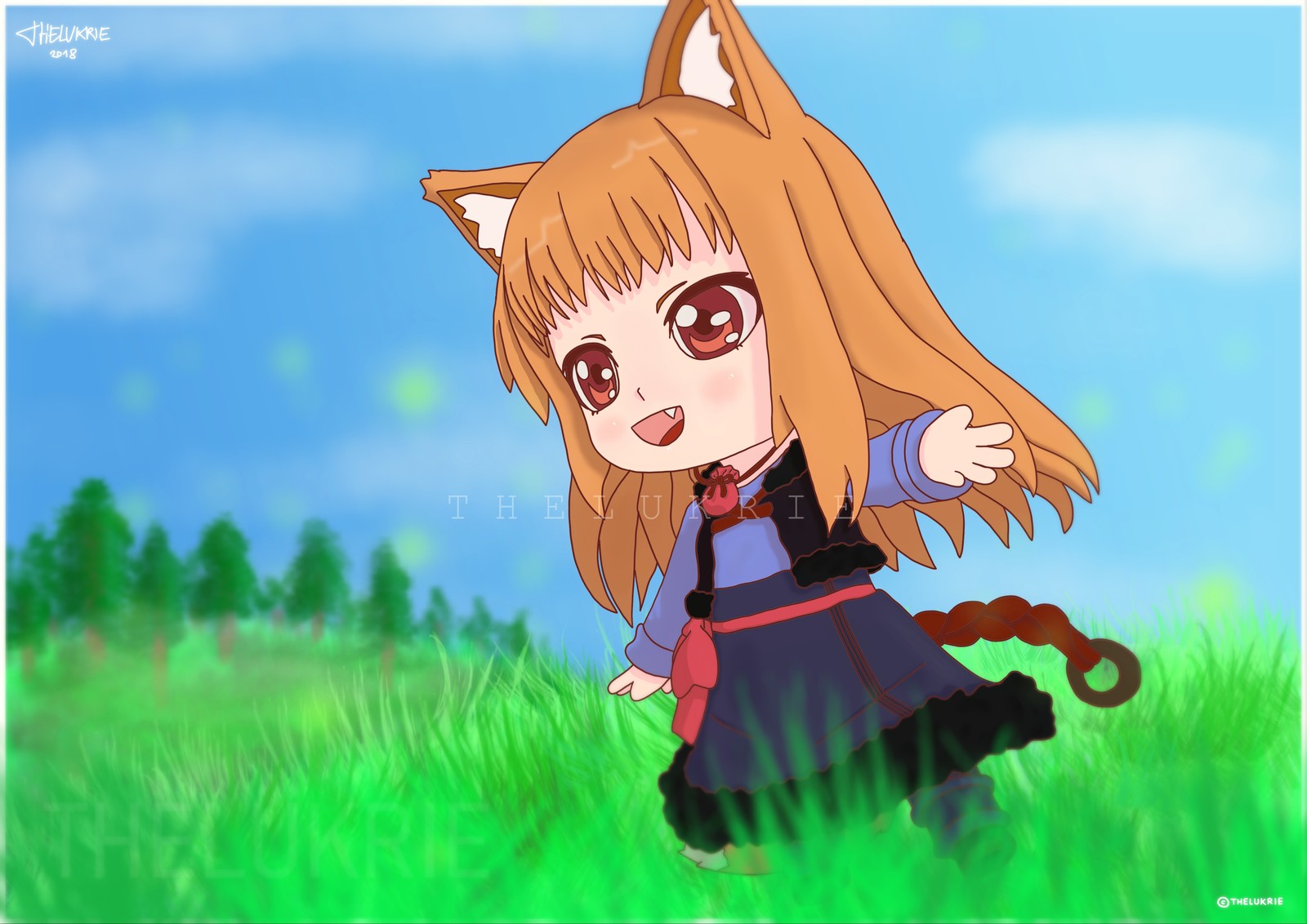 The Lukrie - Holo (Horo) Chibi [Spice and Wolf FanArt](+Video)