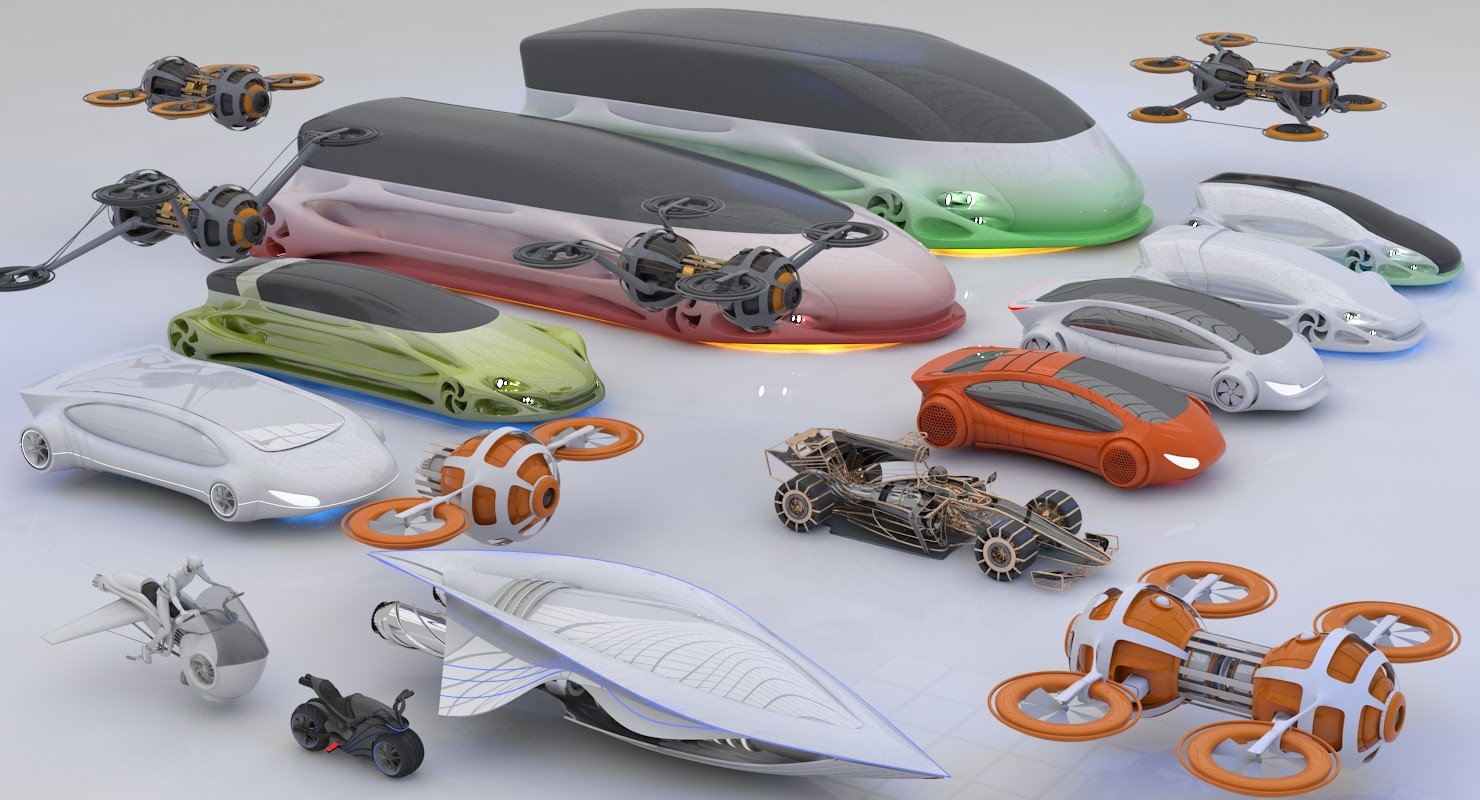 Futuristic Transportation Vehicles