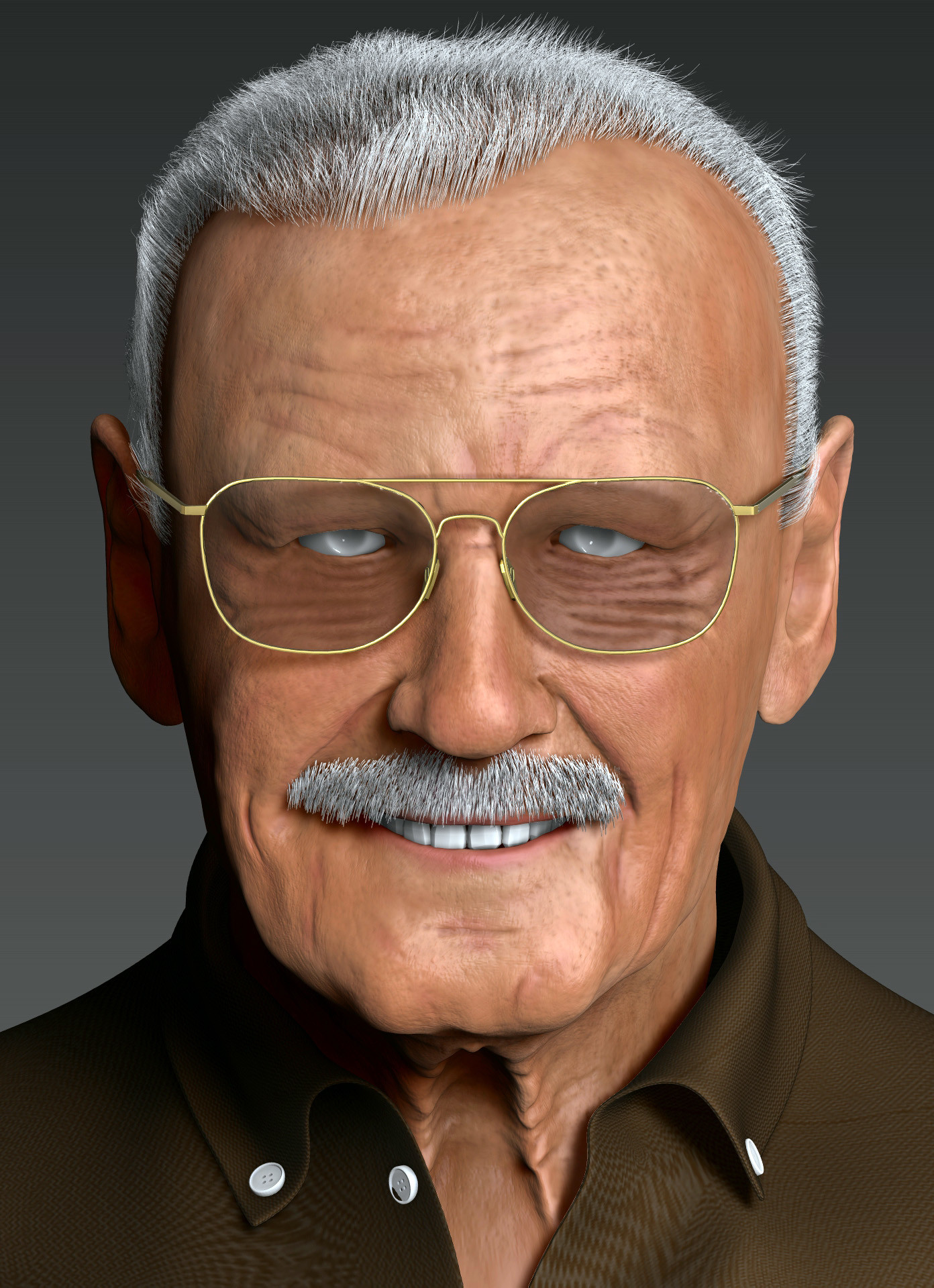 ArtStation - Stan "the man" lee WIP