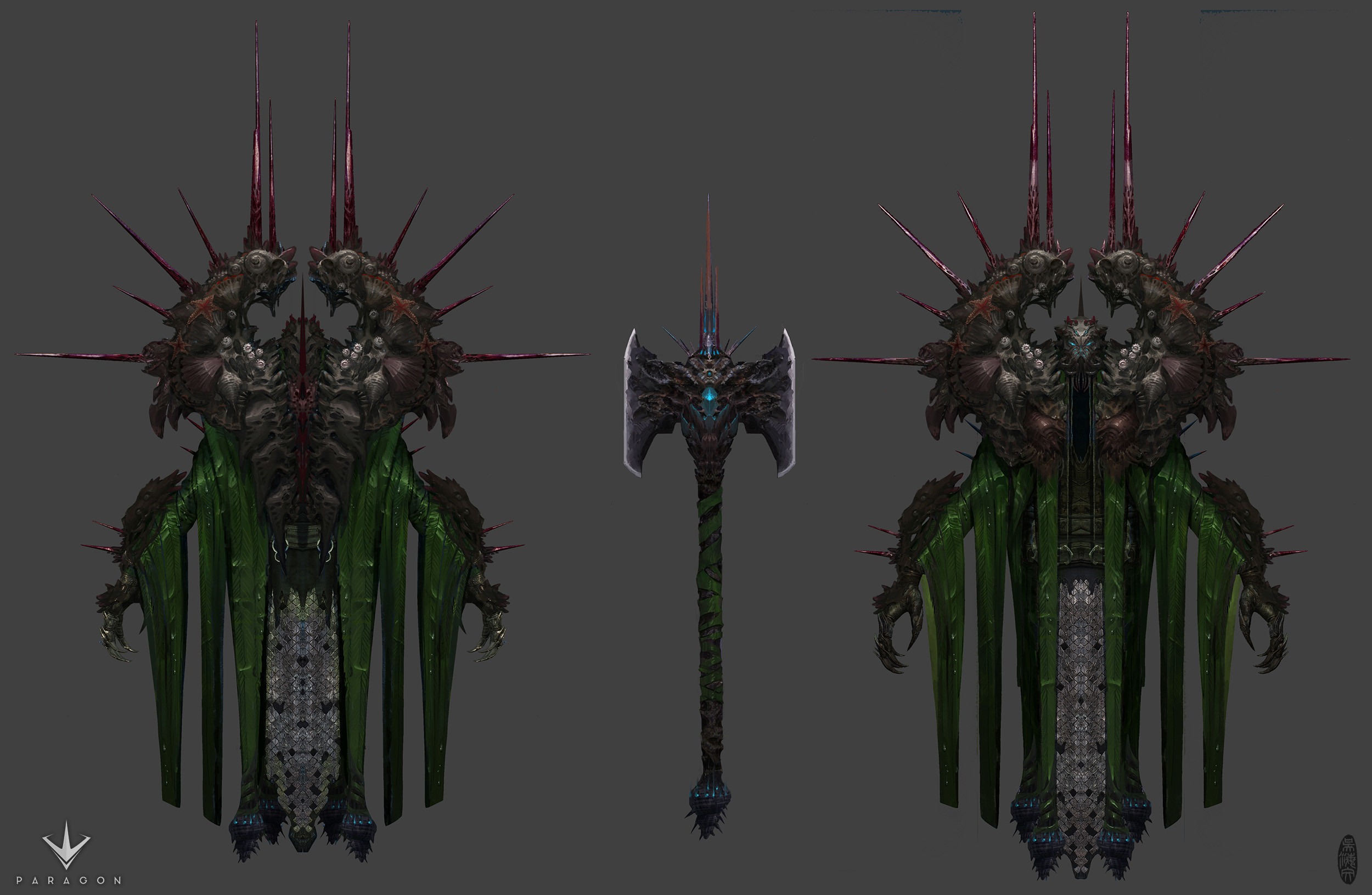 Herman Ng - Paragon Character Sevarog skin designs