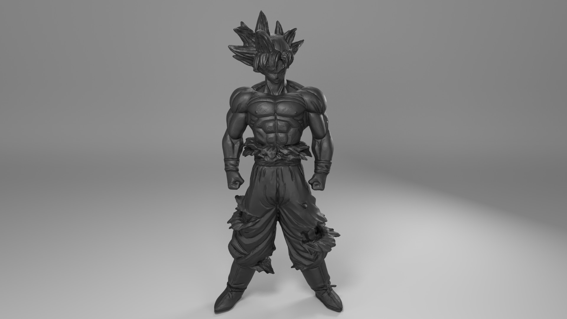 ArtStation - 1 WEEK GOKU SCULPT - FX3 SCHOOL PROJECT