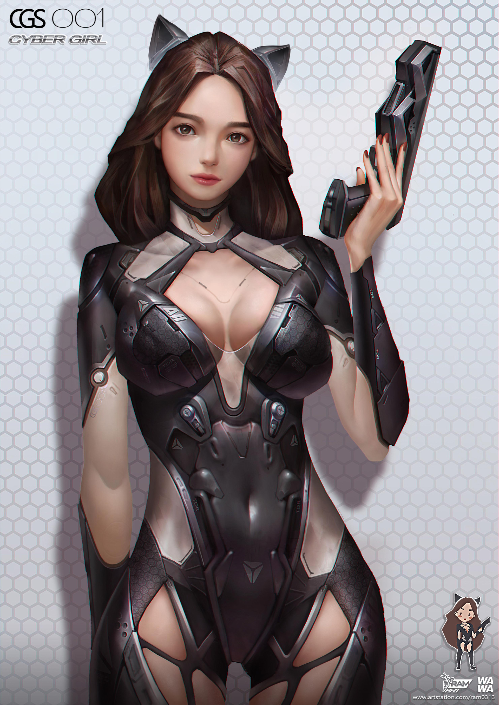 ArtStation - Cyber girl001