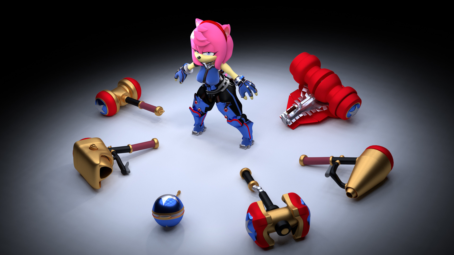 TDWilk - Battle Ready Amy Rose ala Zarya Cosplay