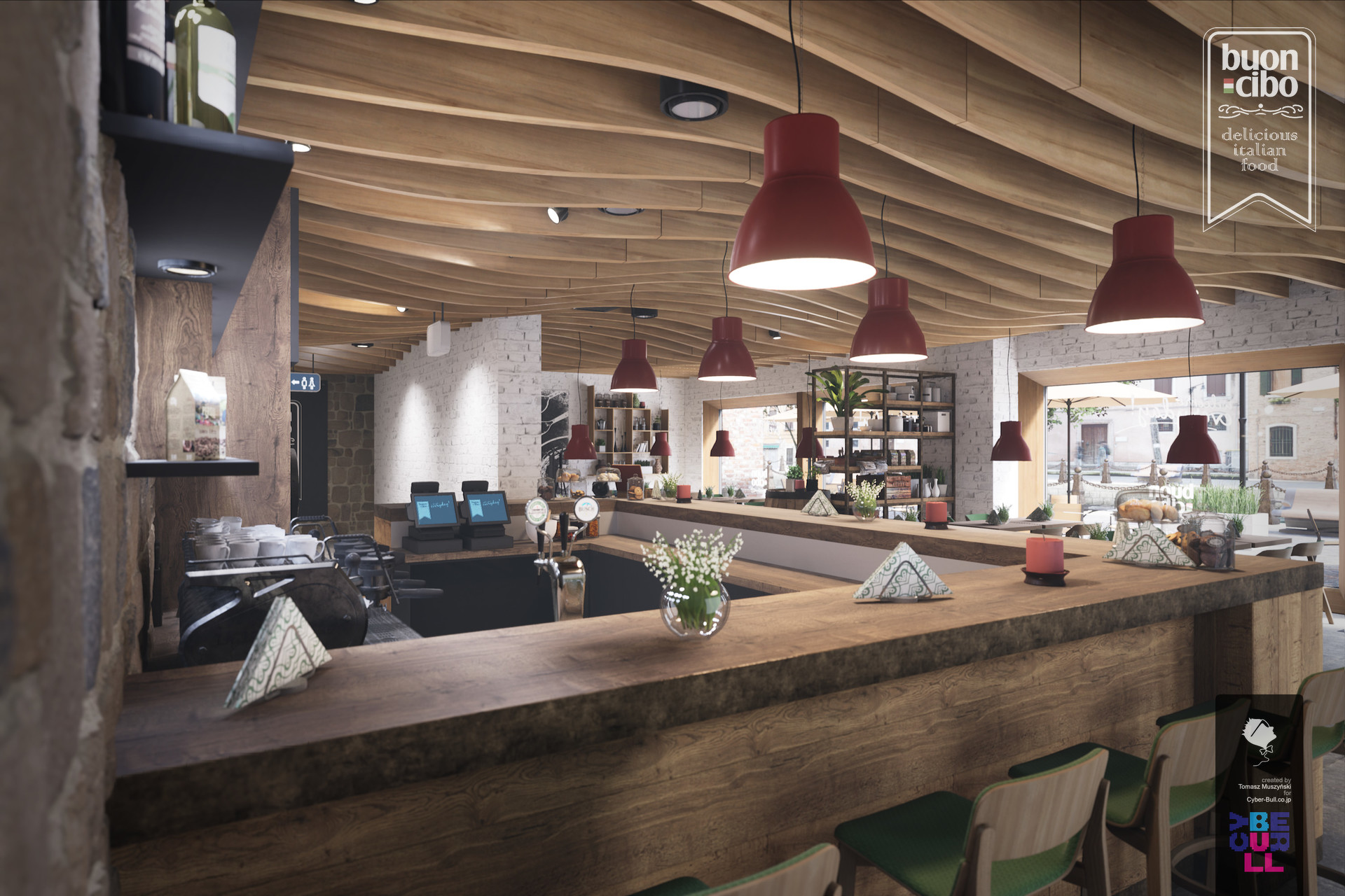 Tomasz Muszyński - Buon Cibo - Restaurant Interior - VR / Mixed Reality ...