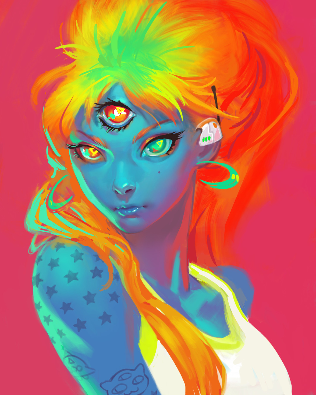 ArtStation - Alien girl