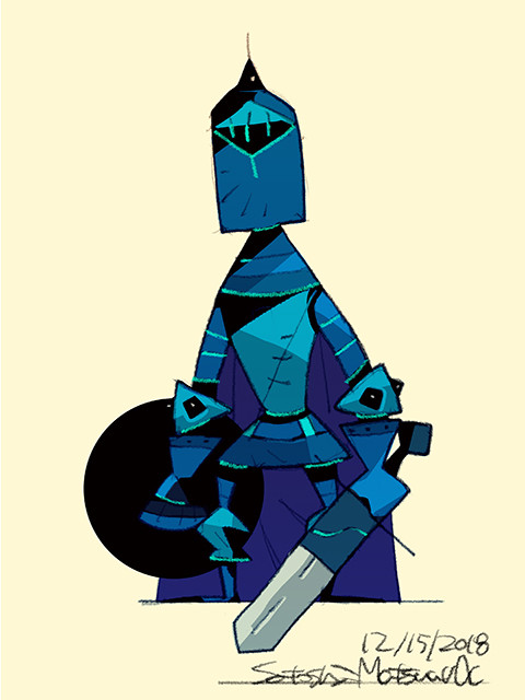 ArtStation - Blue Knight