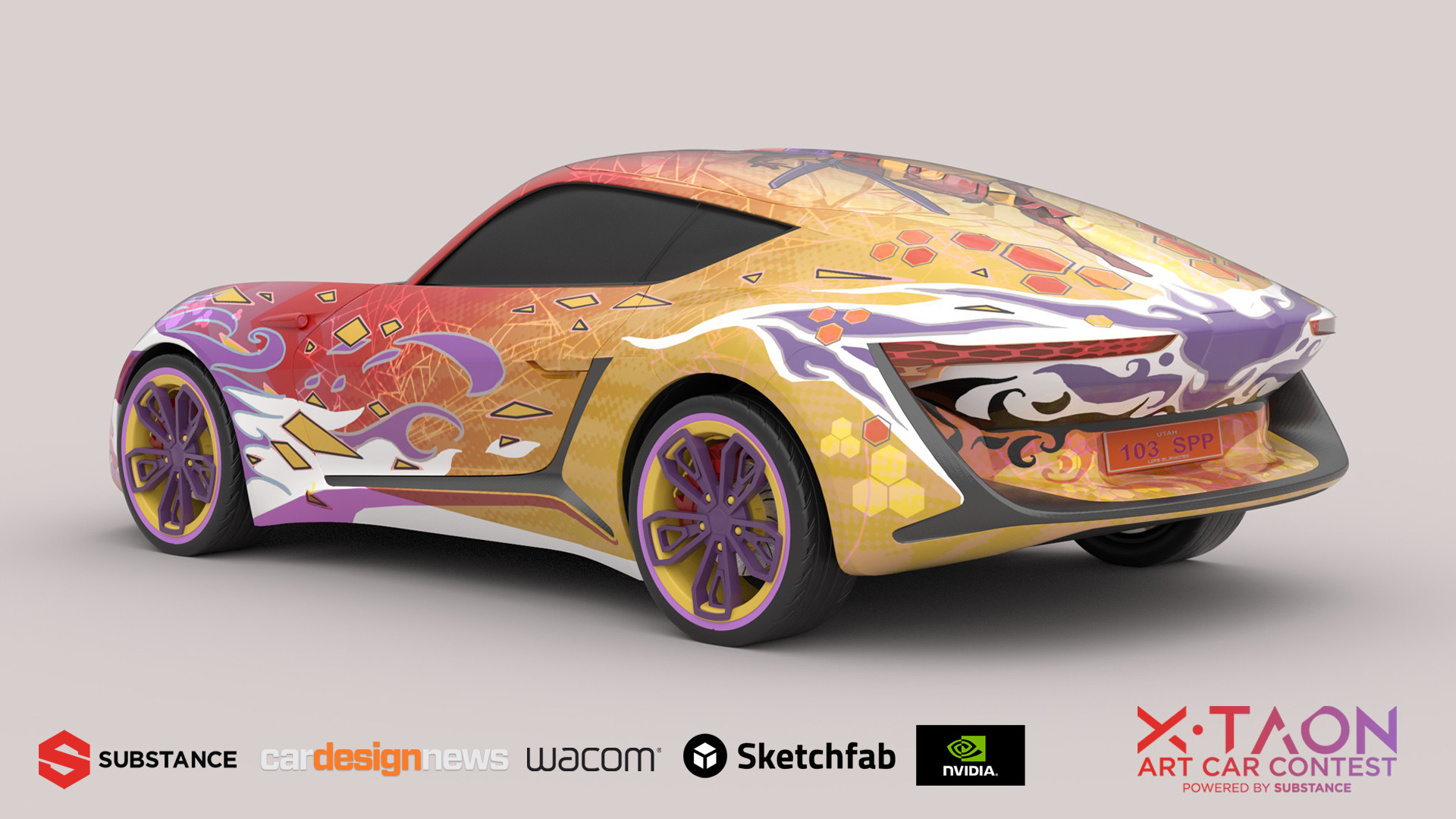 Adrian Baluta - X-TAON The Art Car Texturing Challenge - The Colorful ...