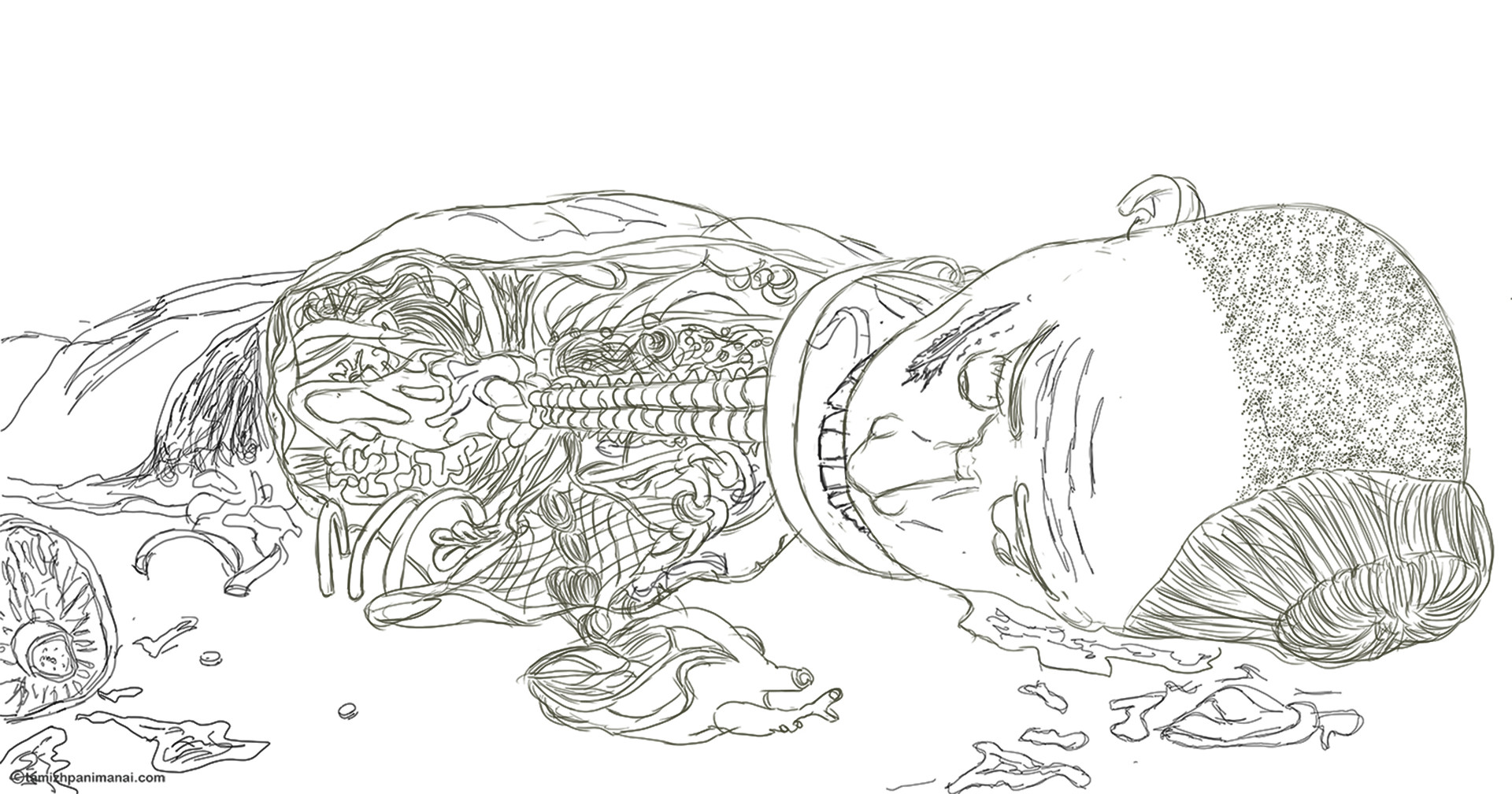 dead guy coloring pages