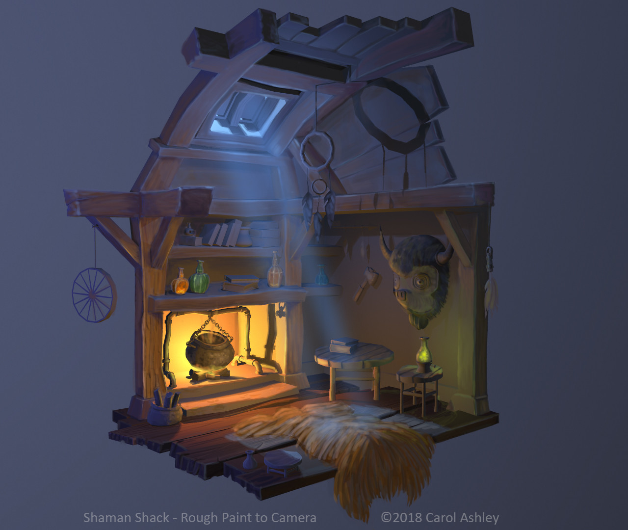 ArtStation - Shaman Shack Concept