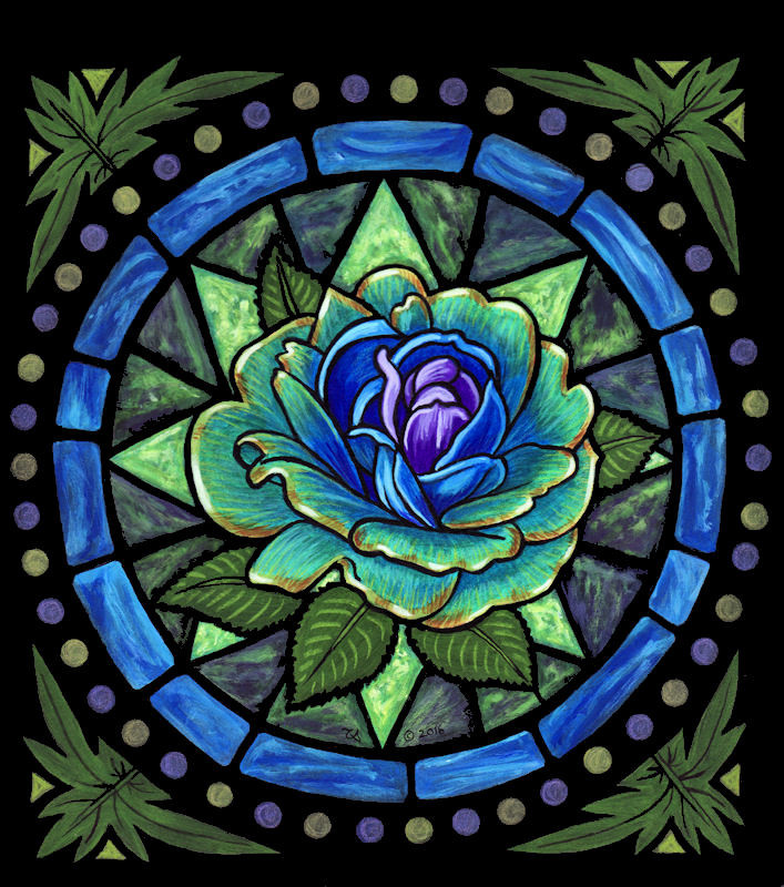 ArtStation - Peacock Rose Window