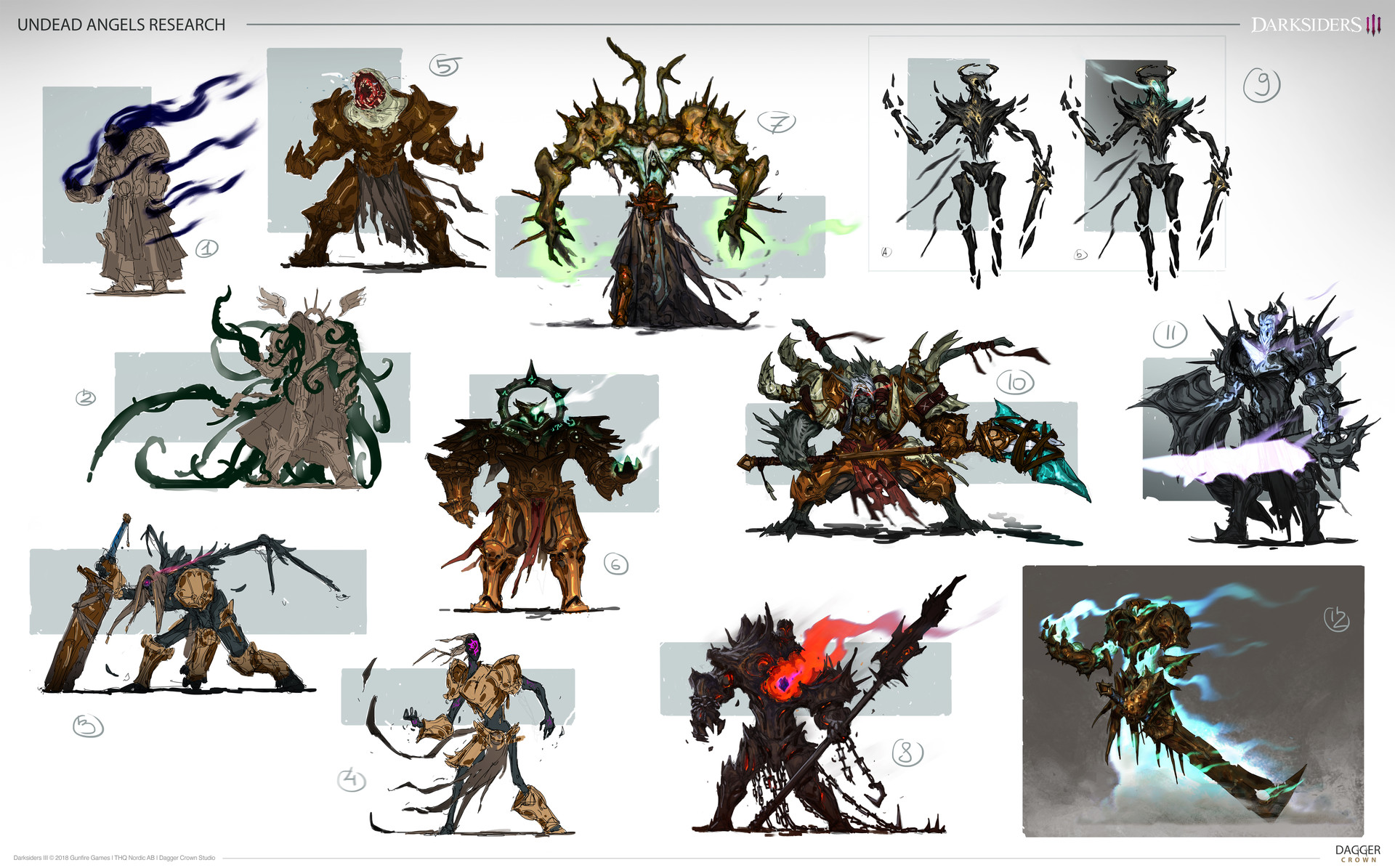 DAGGER CROWN STUDIO - Darksiders 3 | Undead angel (dried brute)