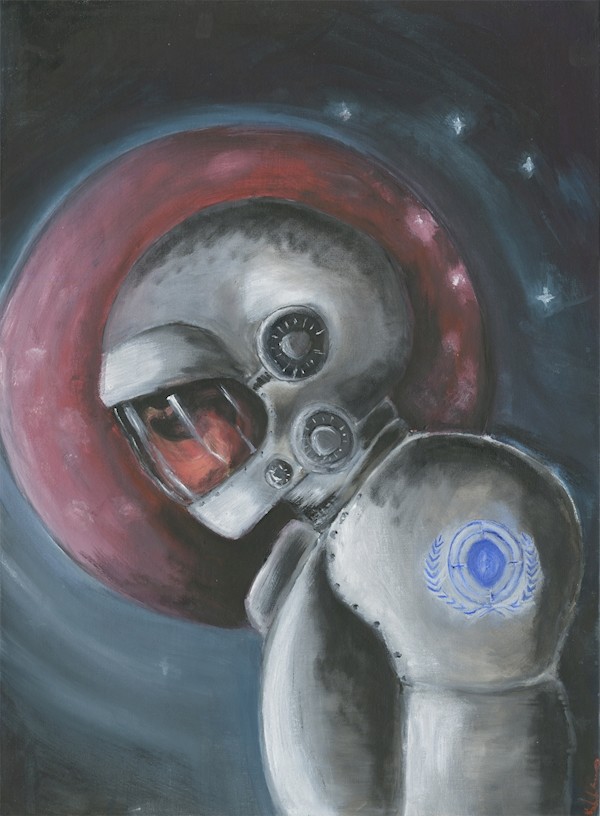 ArtStation - Spaceman ( the forever war cover re do)