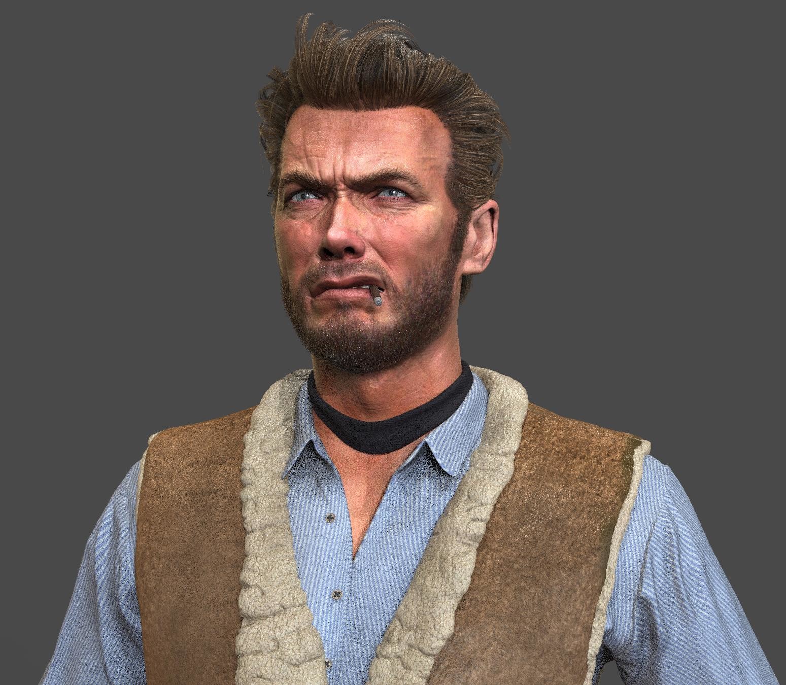 Ralph Sutter - Clint Eastwood as the Man with No Name/Blondie