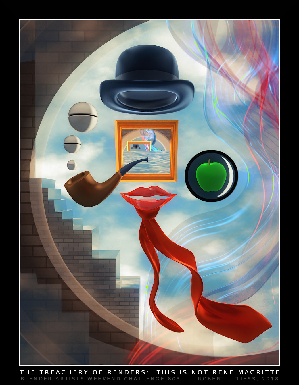 ArtStation - The Treachery of Renders: This Is Not Rene Magritte