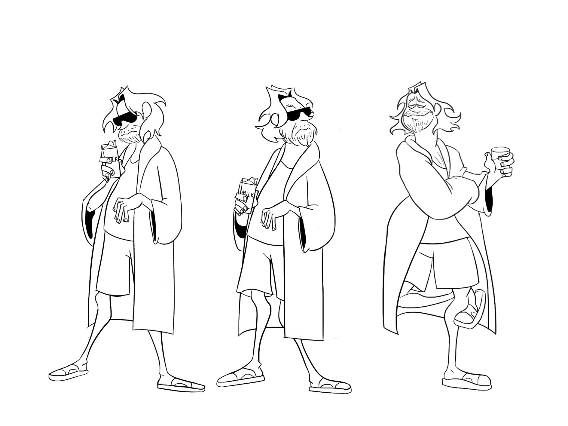 The Big Lebowski The Dude Drawing