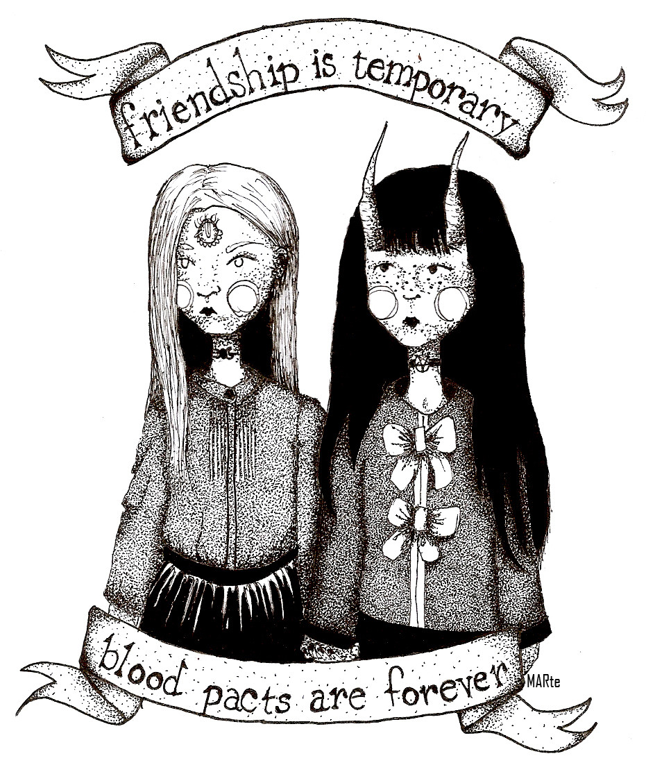 ArtStation - Friendship is temporary, blood pacts are forever