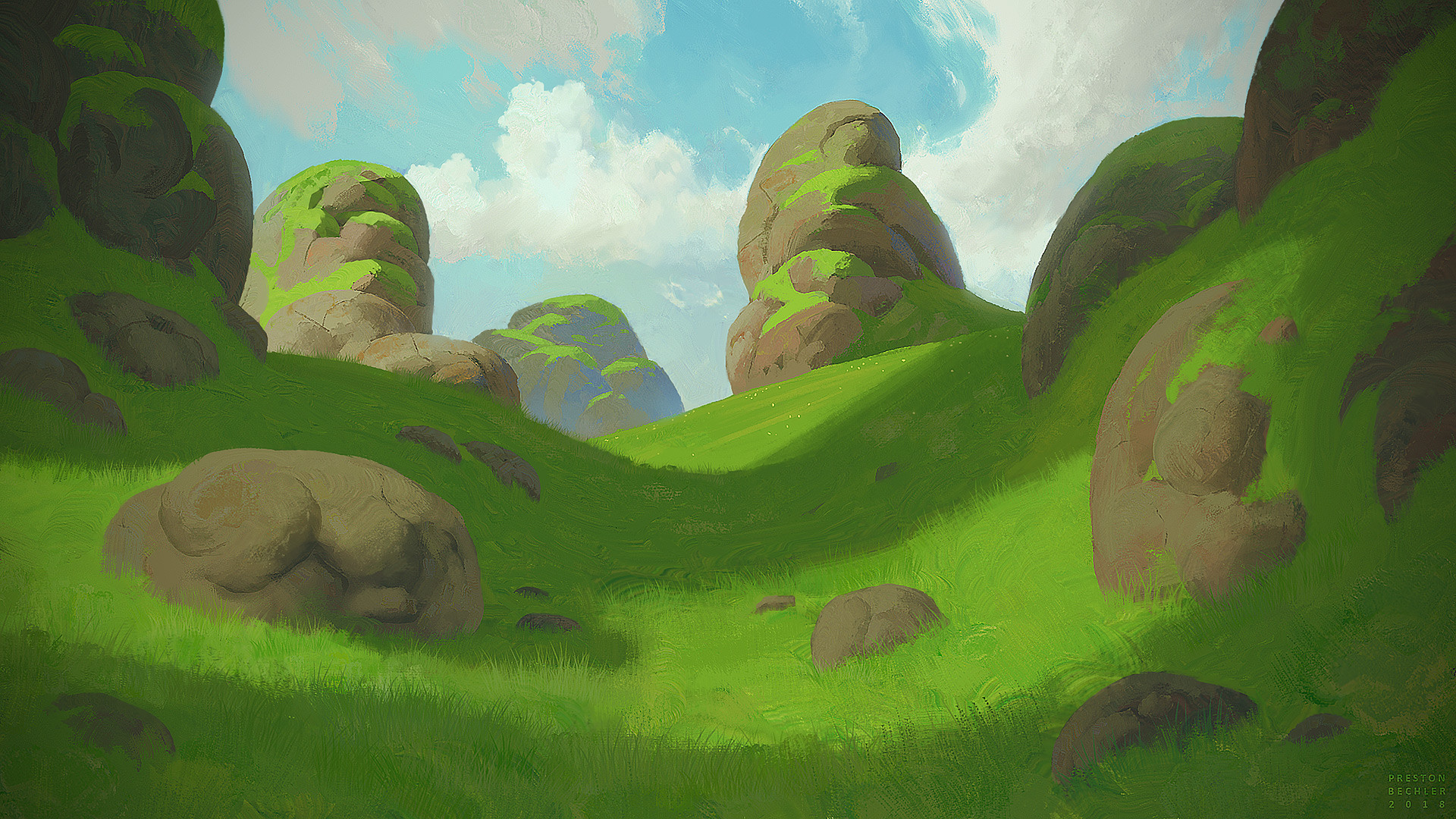 ArtStation - Landscape-73 Round Shapes