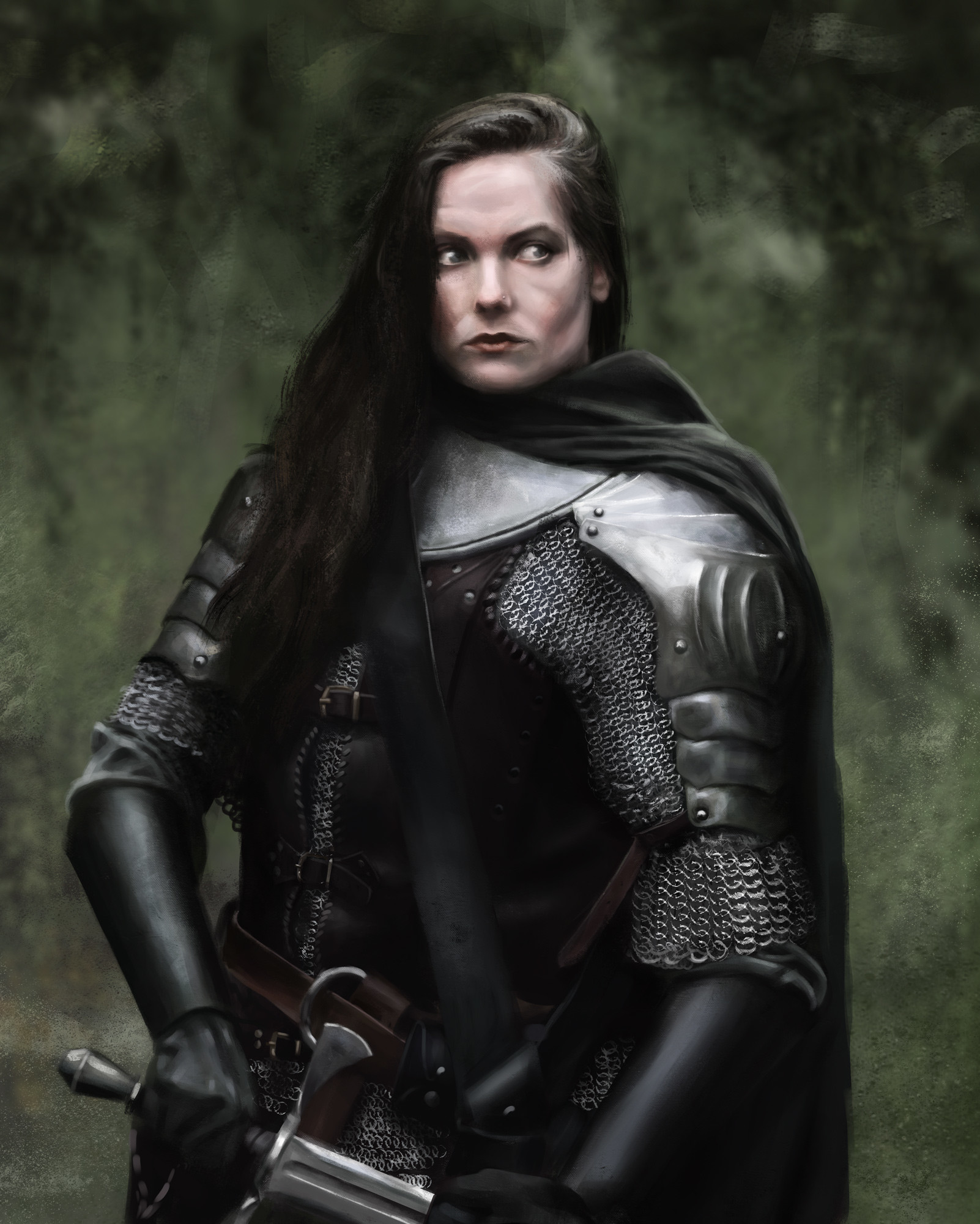 ArtStation - Another study of an armed woman