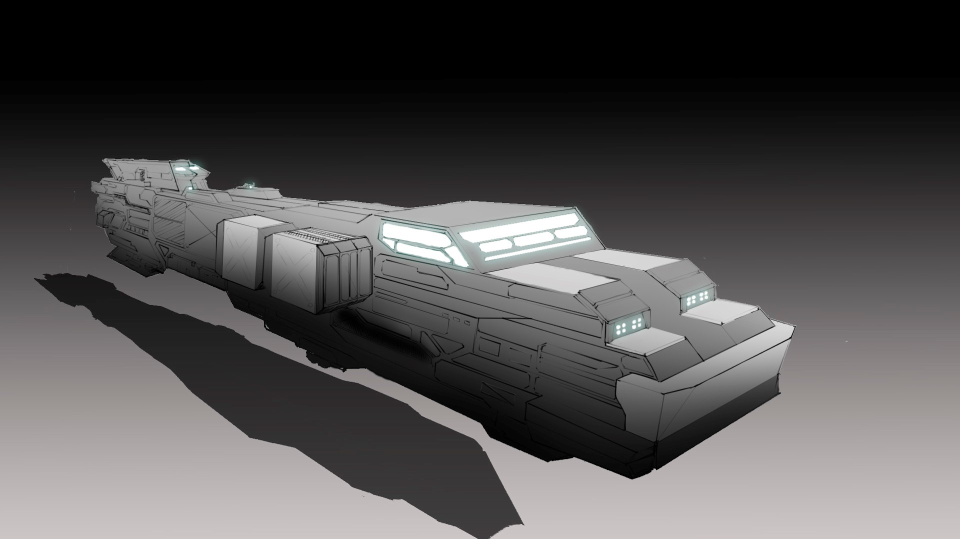 ArtStation - Concept Mining Space Ship - U.M.A.C / H.C.M.U