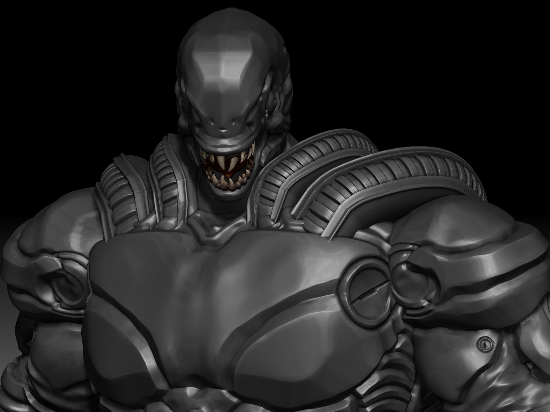 ArtStation - Bio mech Fighter