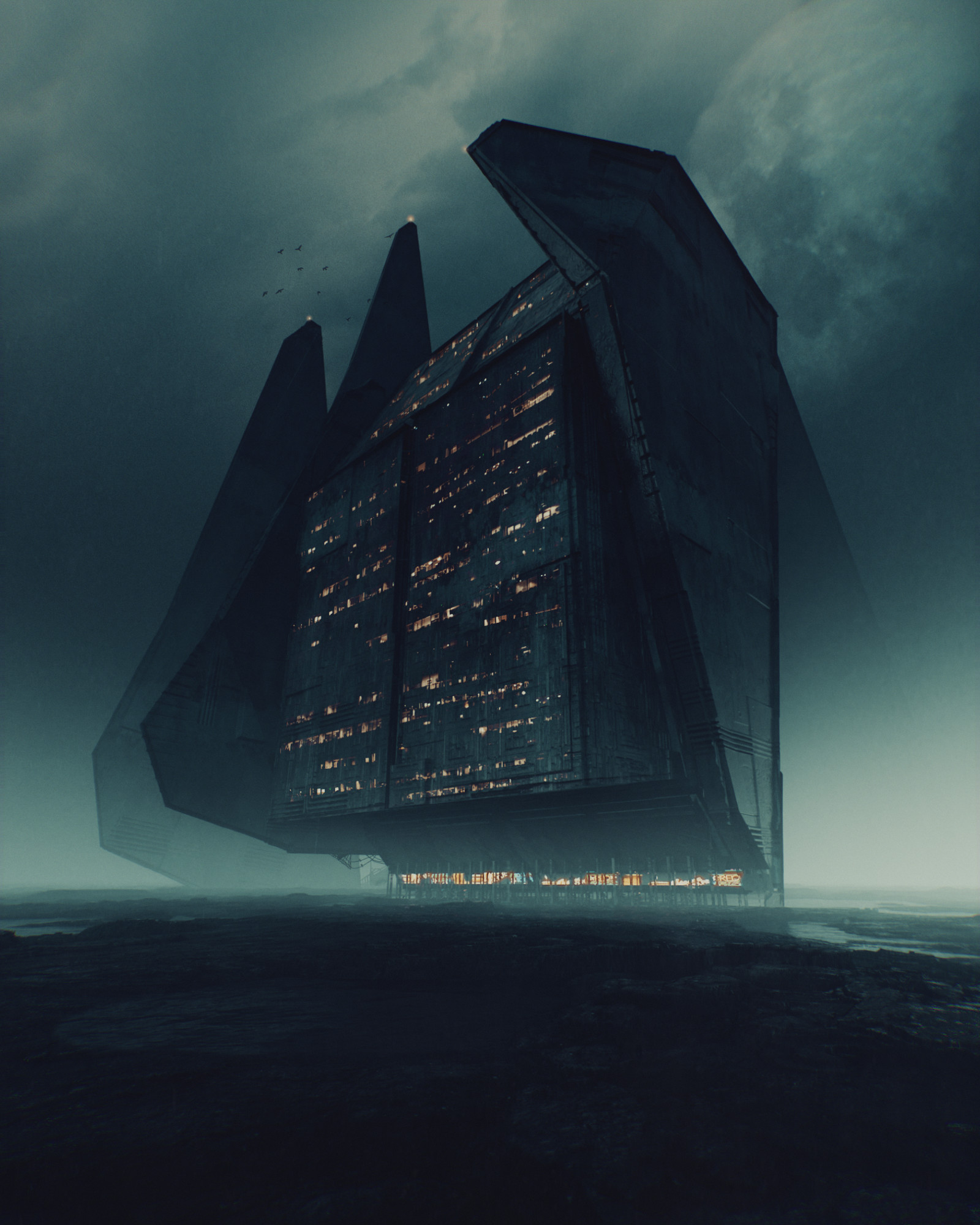 ArtStation - Scifi Building